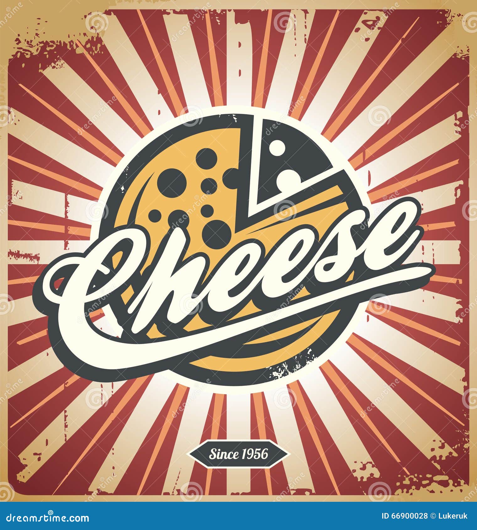 Cheese retro metal sign stock vector. Illustration of grocery - 66900028