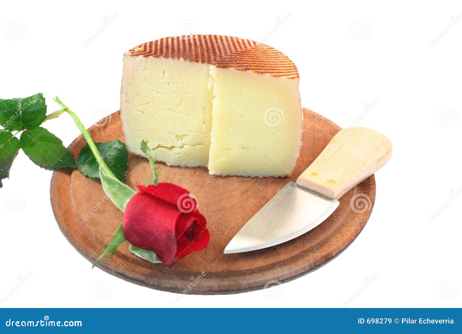 Cheese and rose stock image. Image of calcium, delicious - 698279