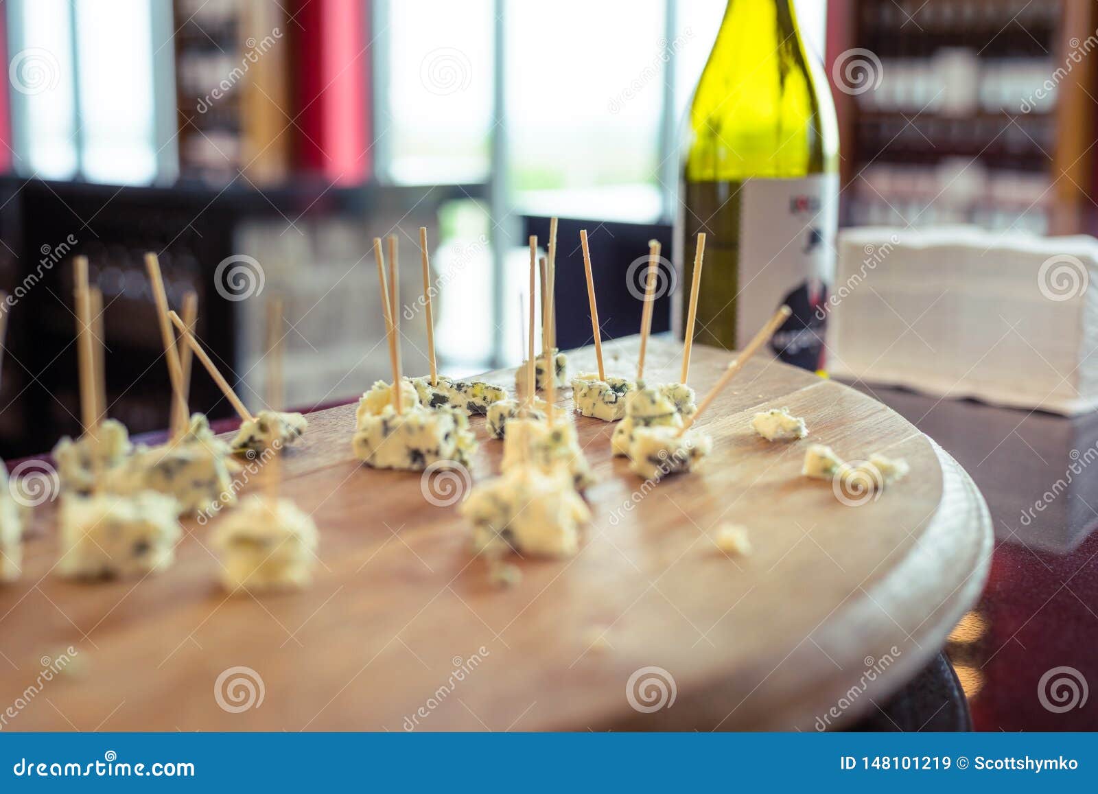 Cheese Samples Set Out on a Board Stock Image - Image of tray, event ...
