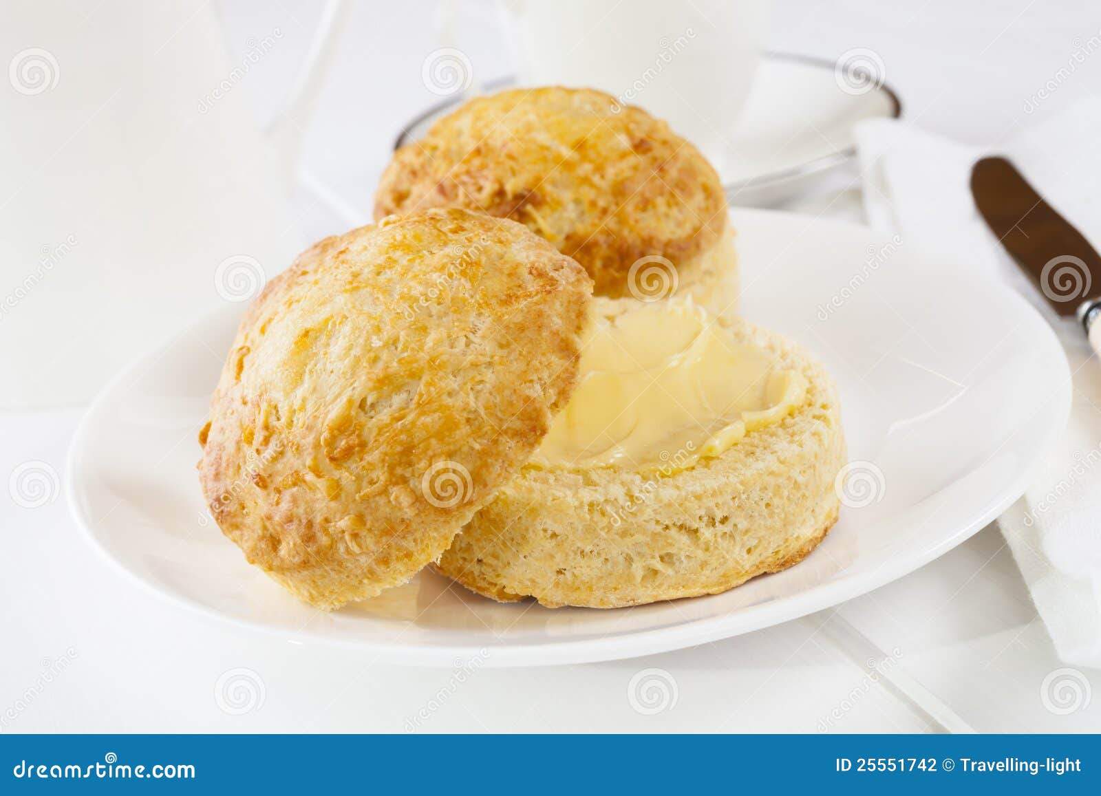 Cheese Scones stock photo. Image of afternoon, butter - 25551742
