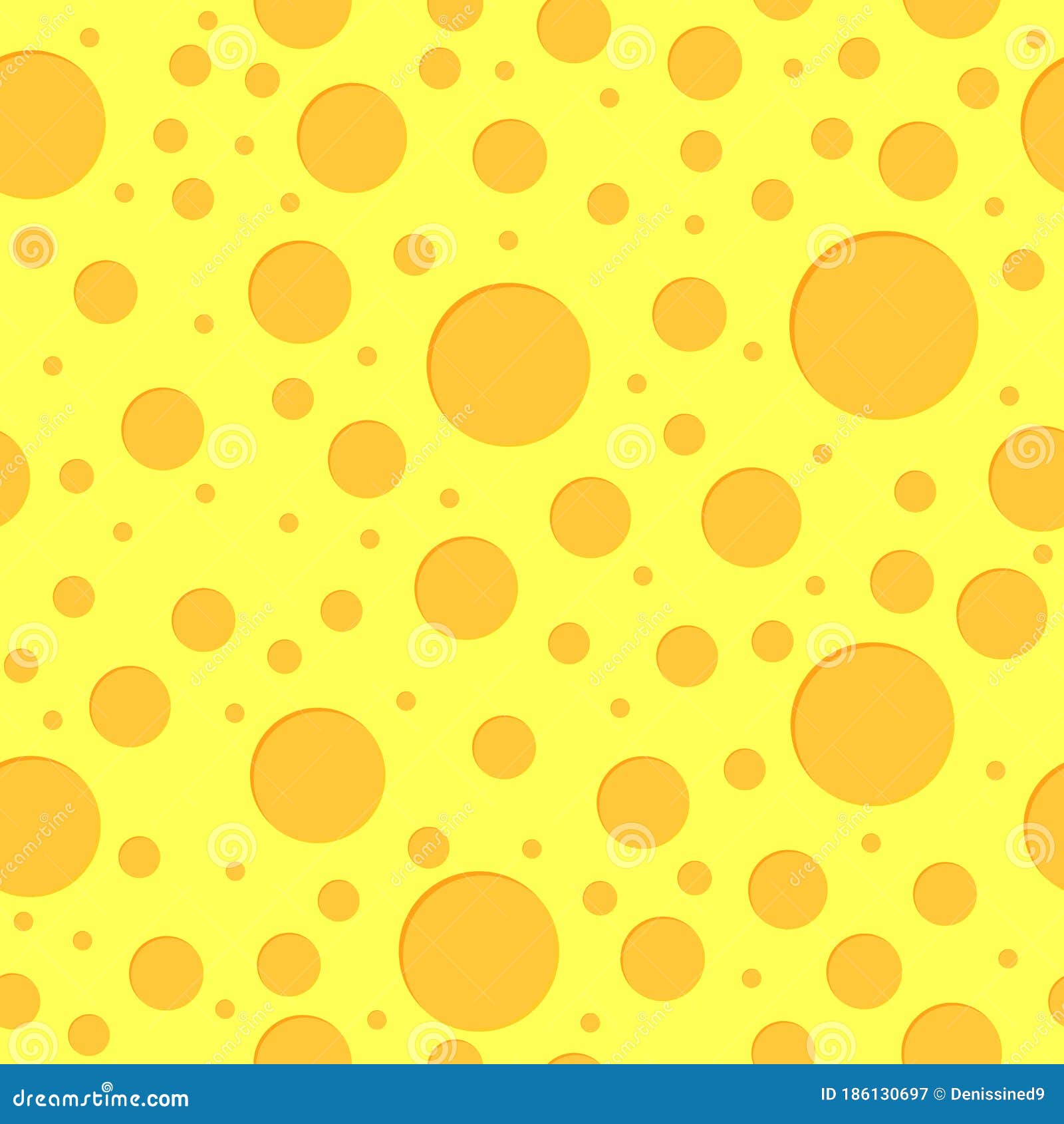 Cheese Seamless Pattern, Flat Design Template, Vector Illustration ...
