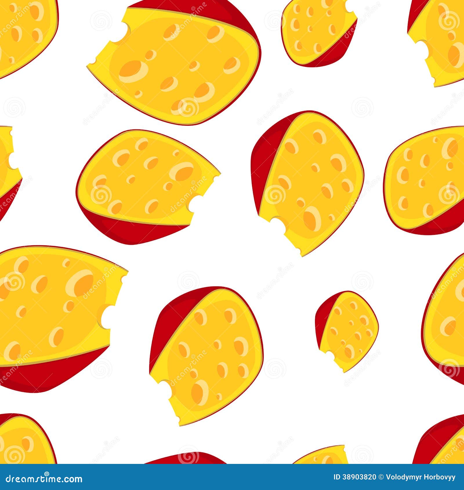 Cheese seamless pattern stock vector. Illustration of background - 38903820
