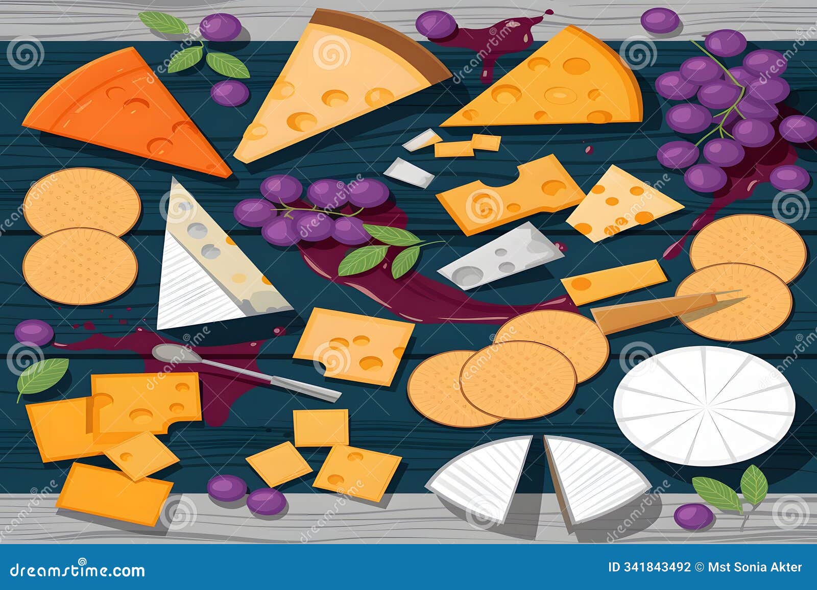 Cheese Seamless Patternseamless Cheese Pattern. Doodle Vector Pattern ...