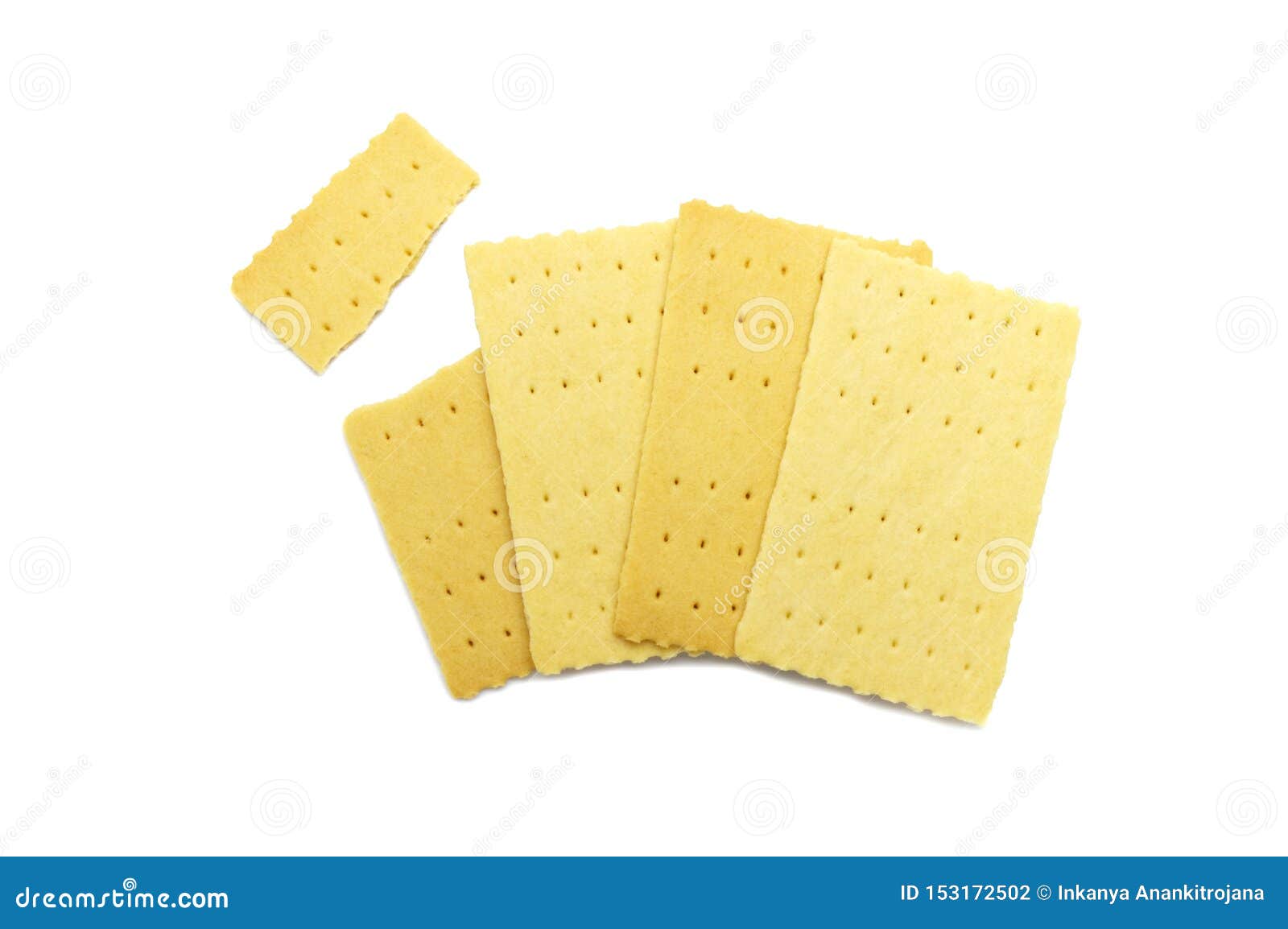 Cheese Shake Biscuit Isolated on White Background. Stock Photo - Image ...