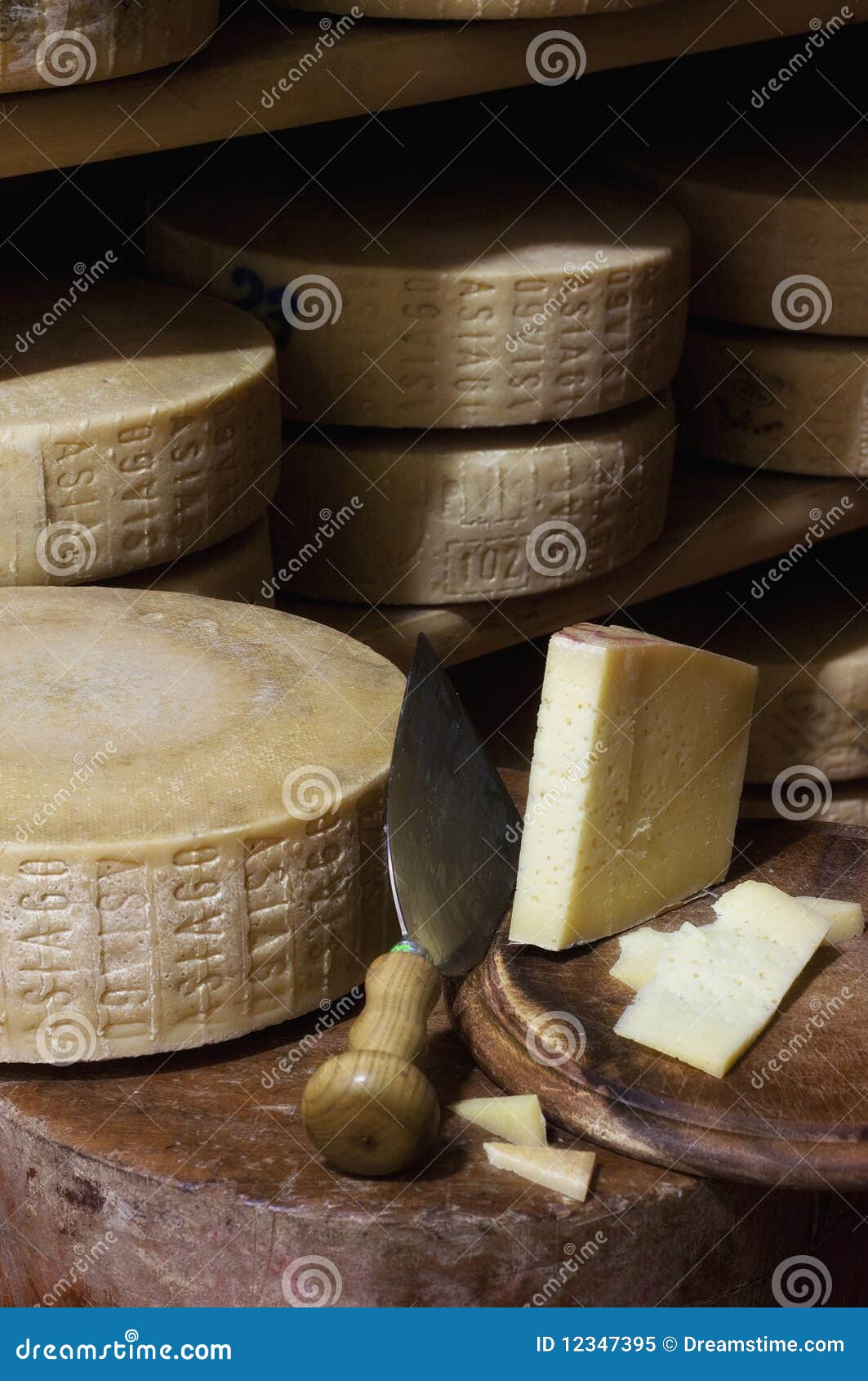 Cheese shapes stock image. Image of ageing, freshness - 12347395