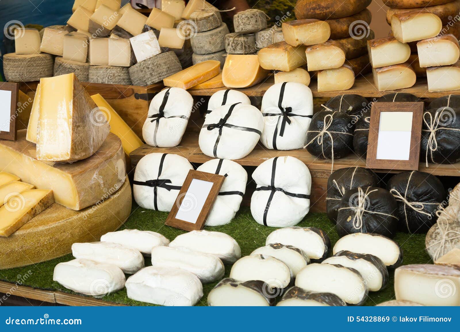 Cheese at shop stand stock image. Image of grocery, market - 54328869