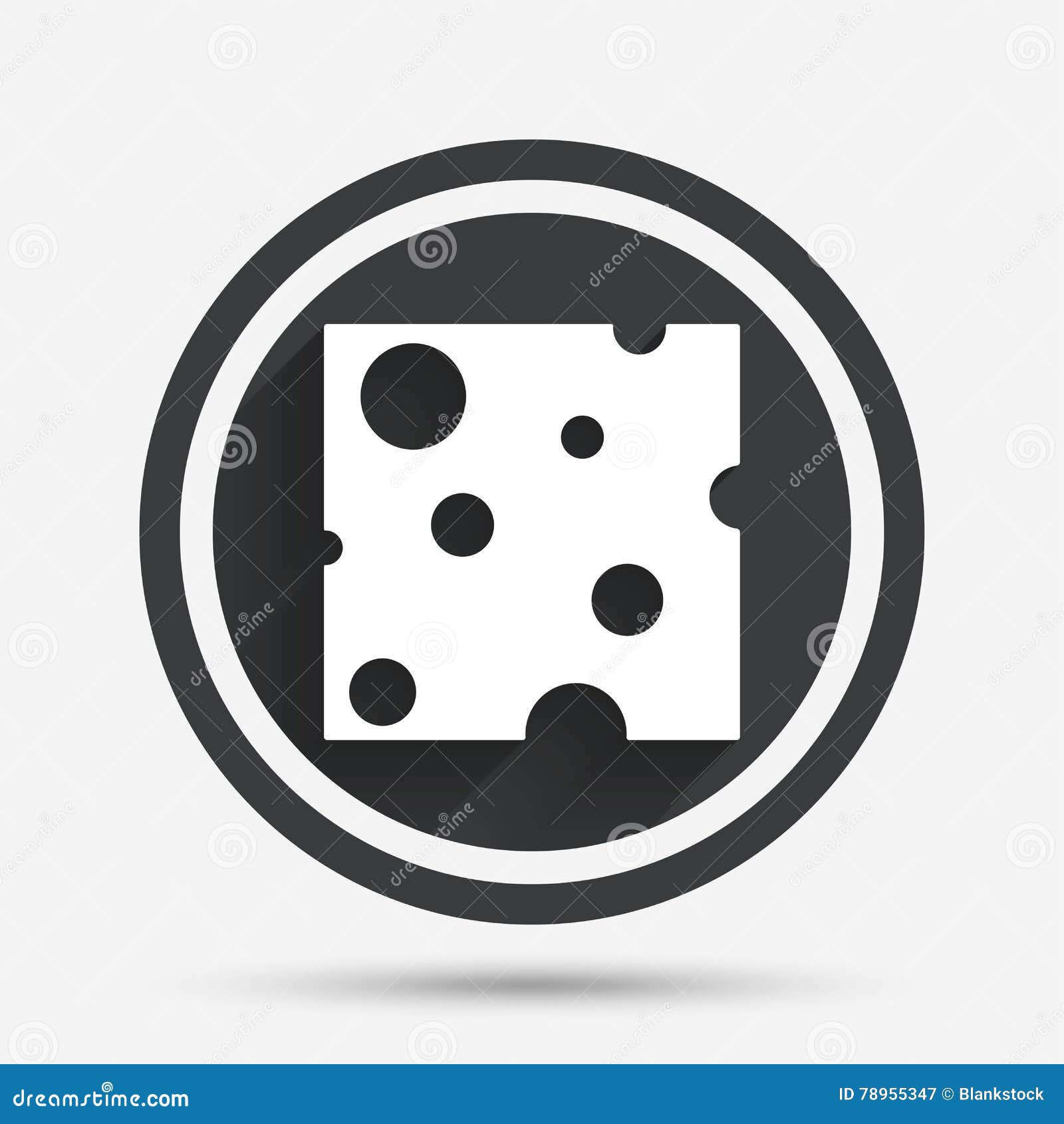 Cheese Sign Icon. Slice of Cheese. Stock Vector - Illustration of ...