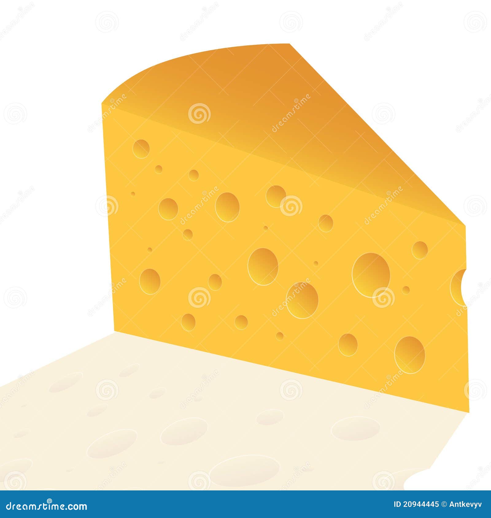Cheese Slice Isolated Icon Royalty-Free Cartoon | CartoonDealer.com ...