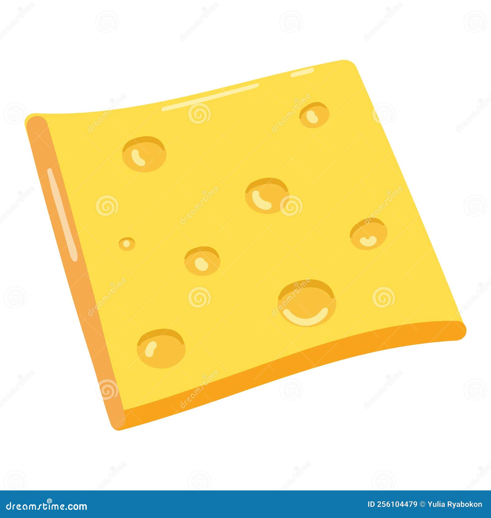 Cheese Slice Icon Cartoon Vector. Burger Bun Stock Vector ...