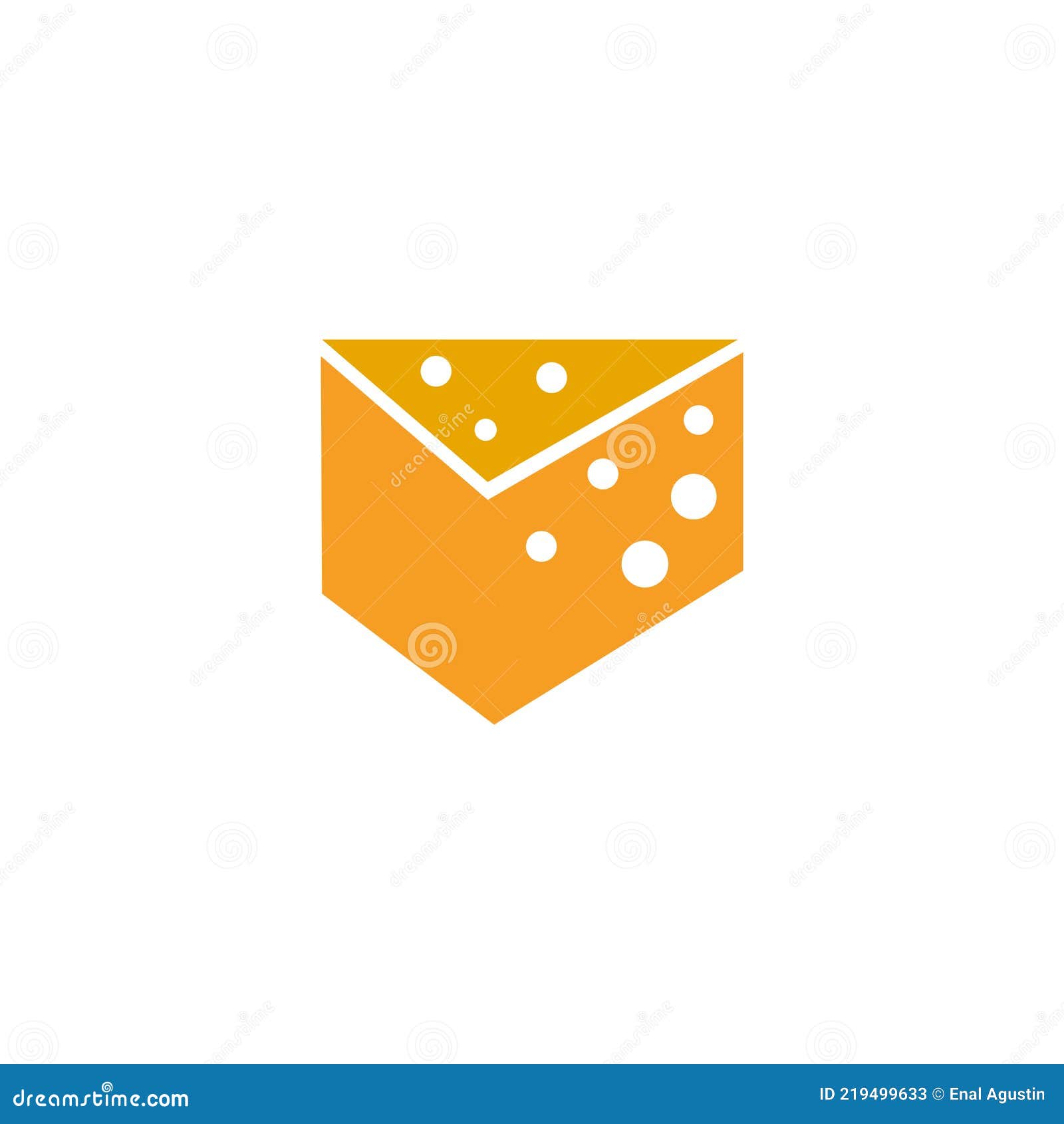 Cheese Slice Logo Design Template Stock Vector - Illustration of ...