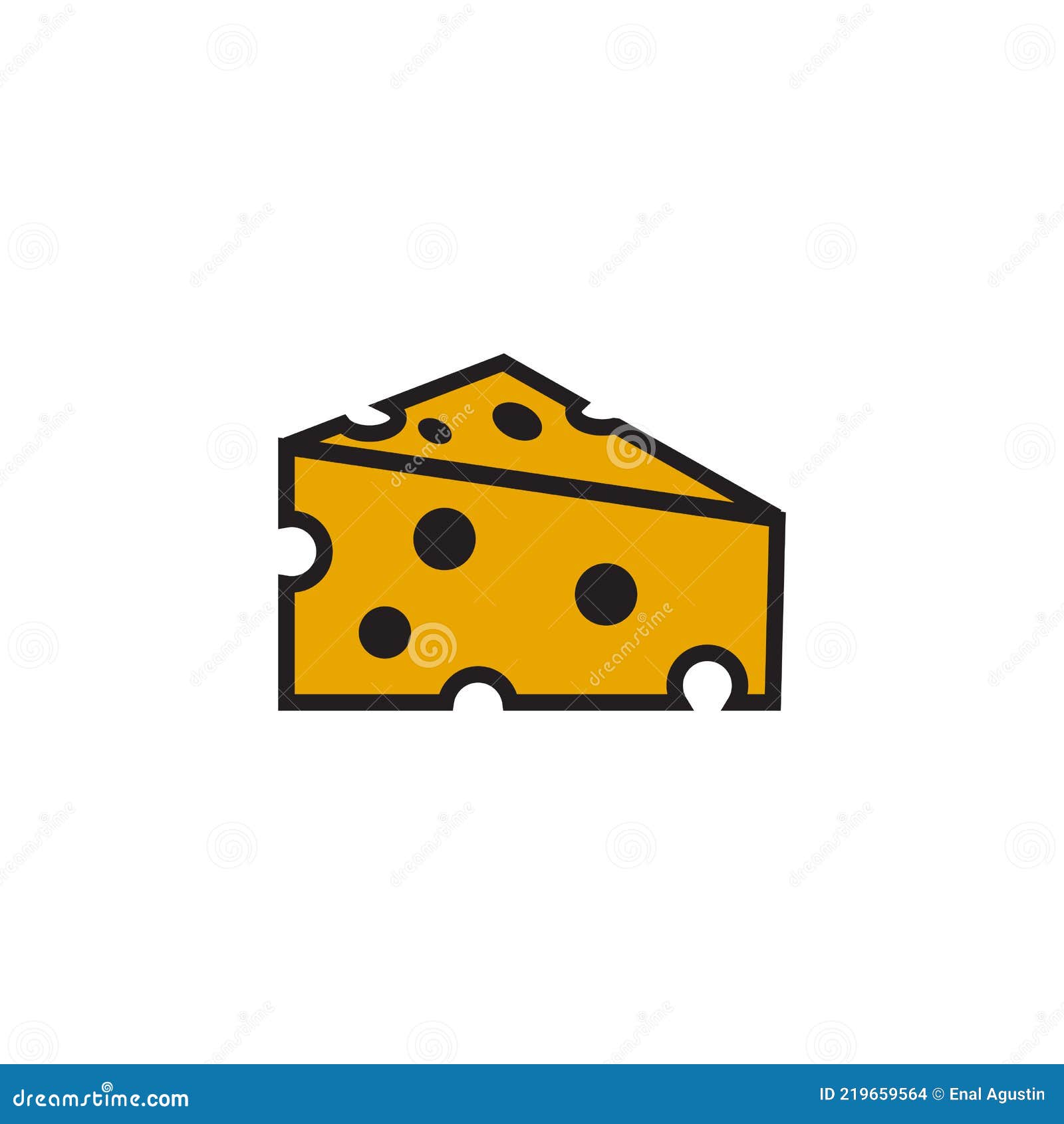 Cheese Slice Logo Design Template Stock Vector - Illustration of ...