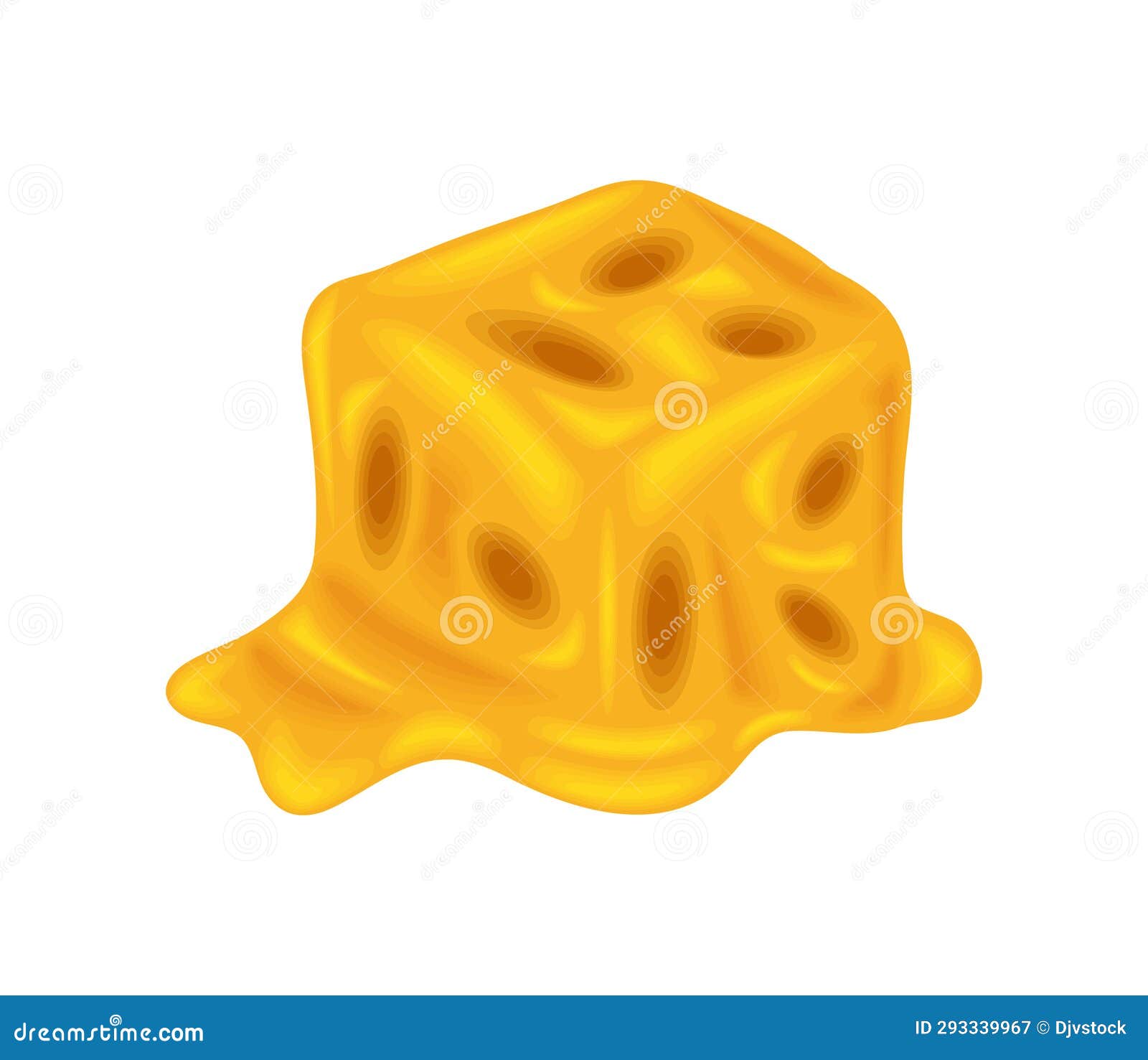 Cheese sliced melted stock illustration. Illustration of isolation ...