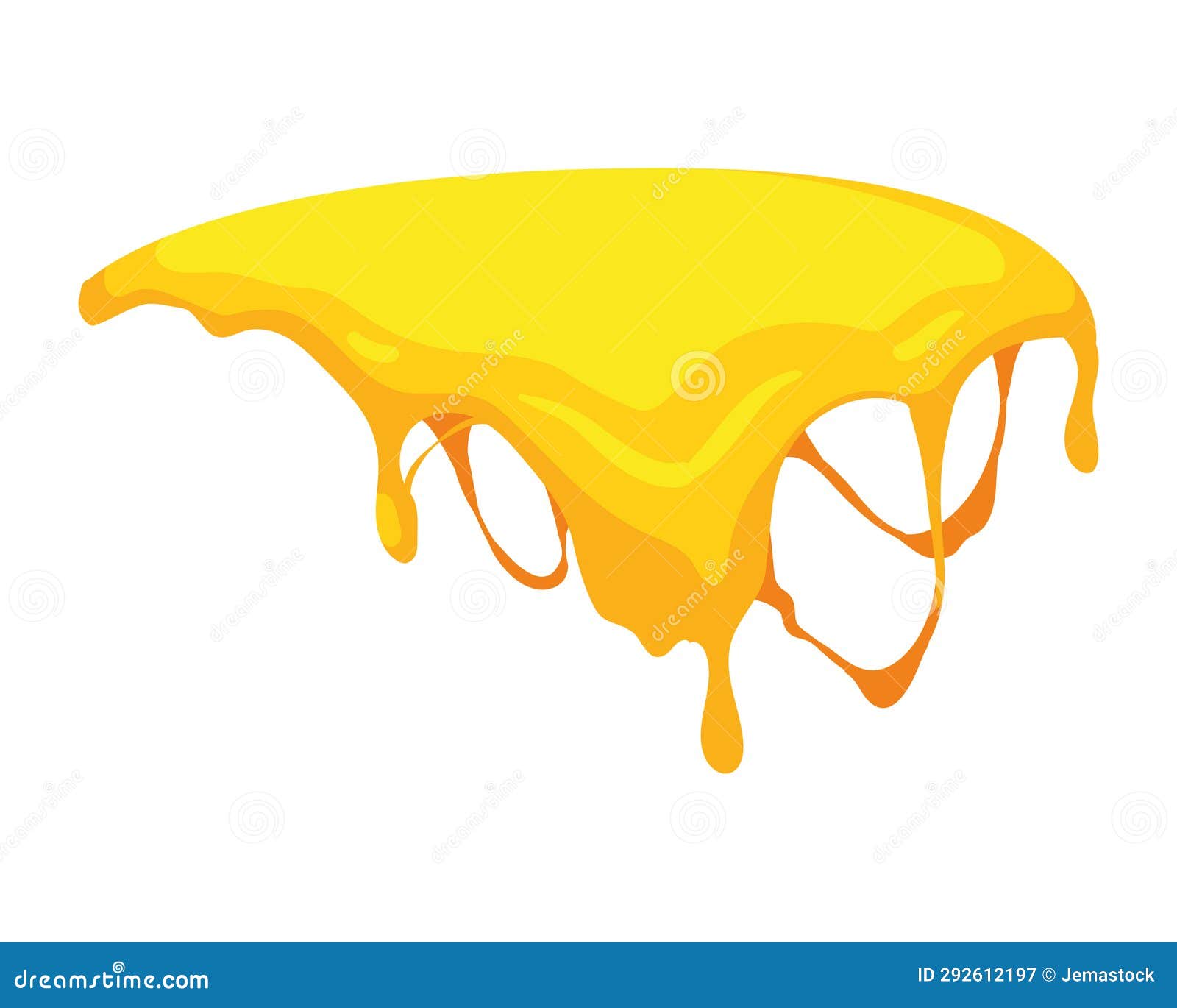 Cheese Sliced Melted Design Stock Vector - Illustration of melt ...