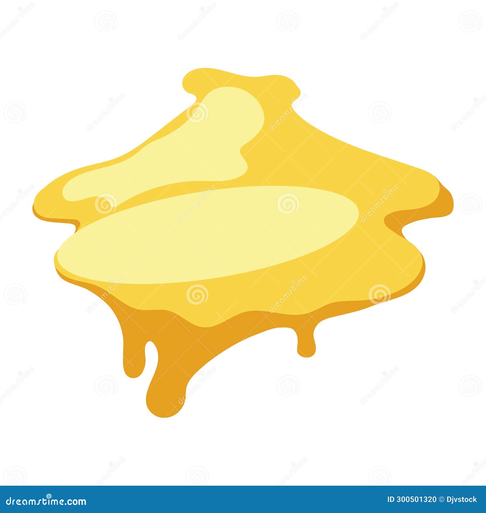 Cheese Sliced Melted Flowing Stock Illustration - Illustration of drop ...