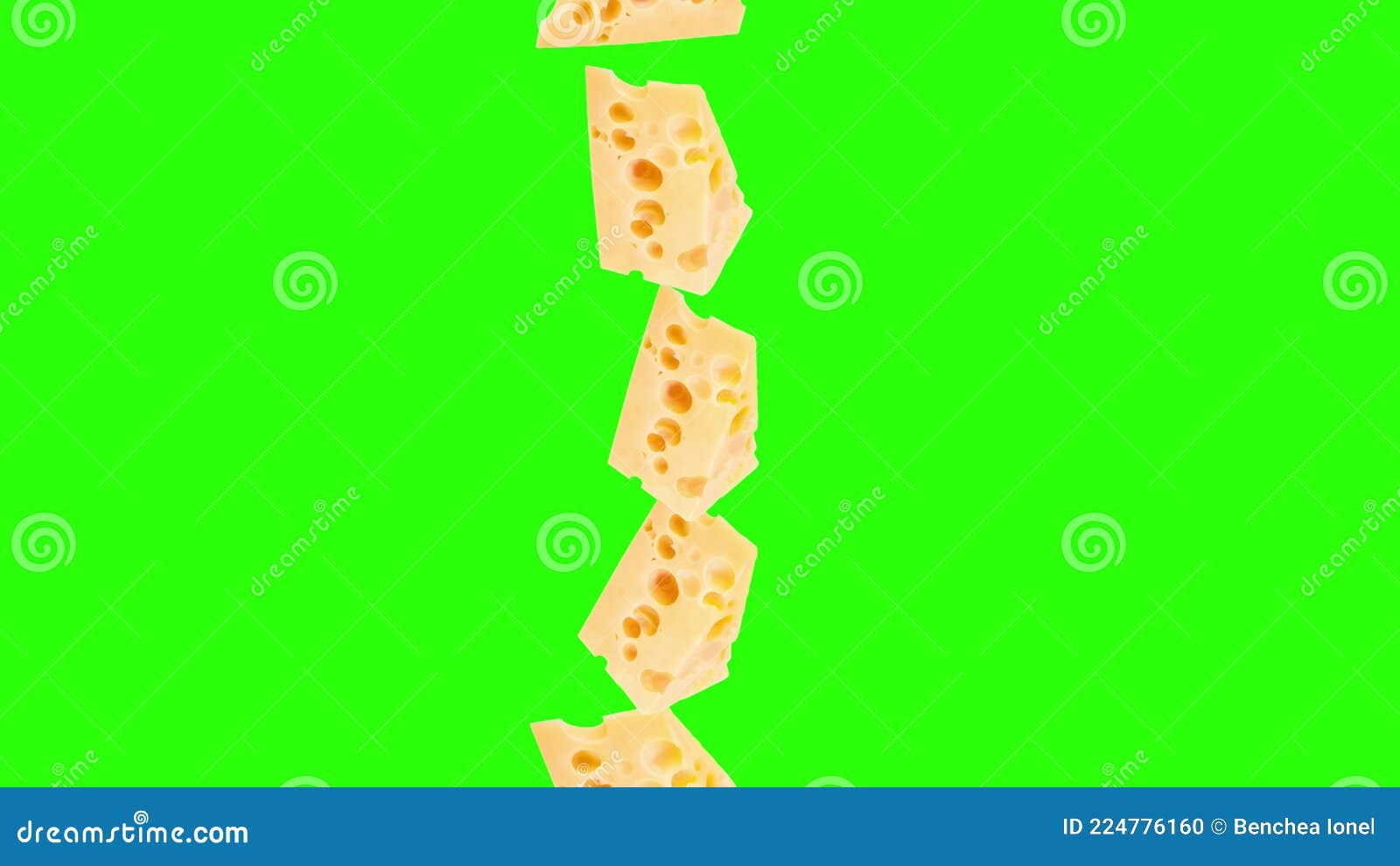 Cheese Slices Animation Graphic Source Element, Chroma Key Stock ...