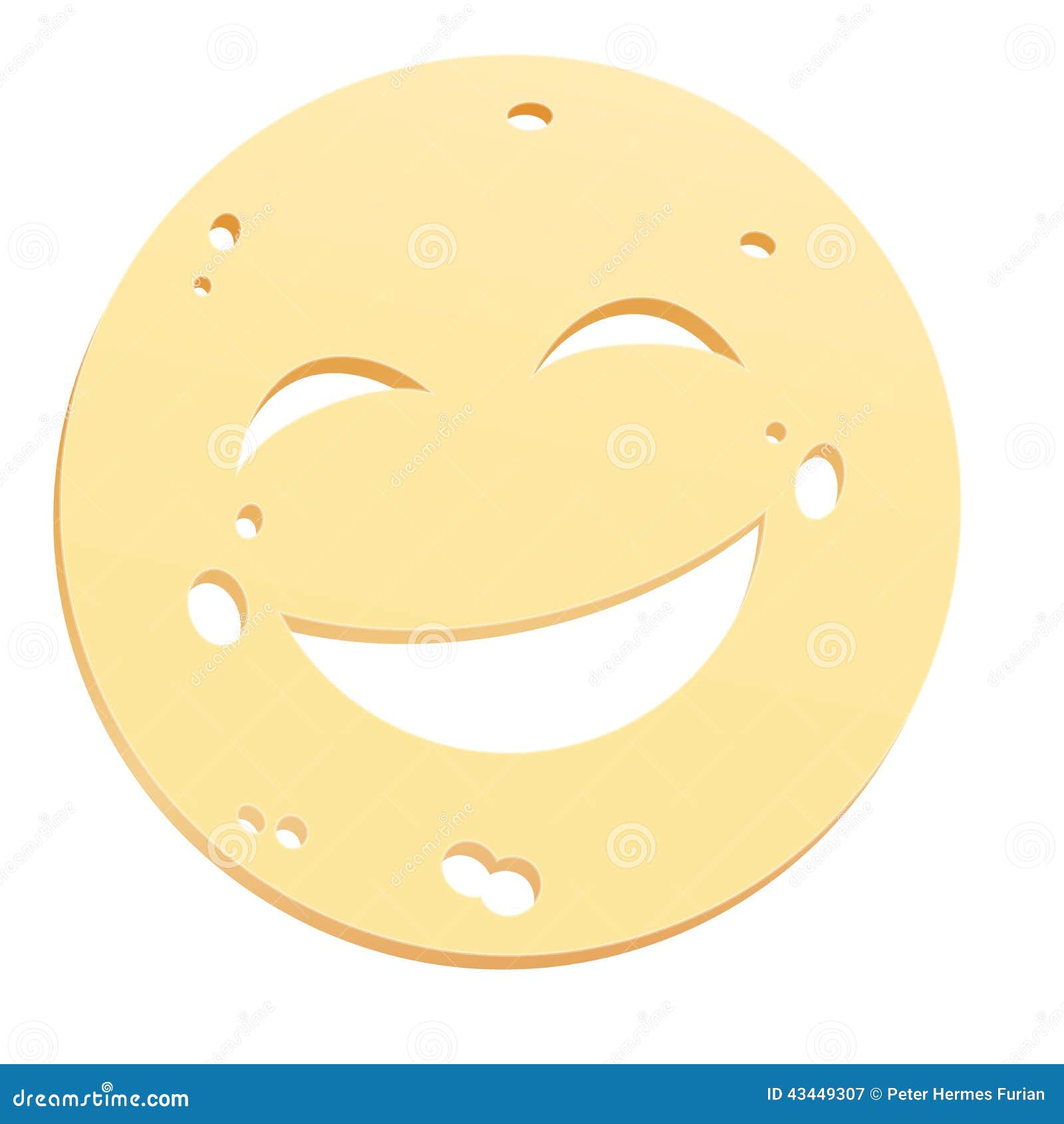 Cheese Smiley stock vector. Illustration of laughing - 43449307
