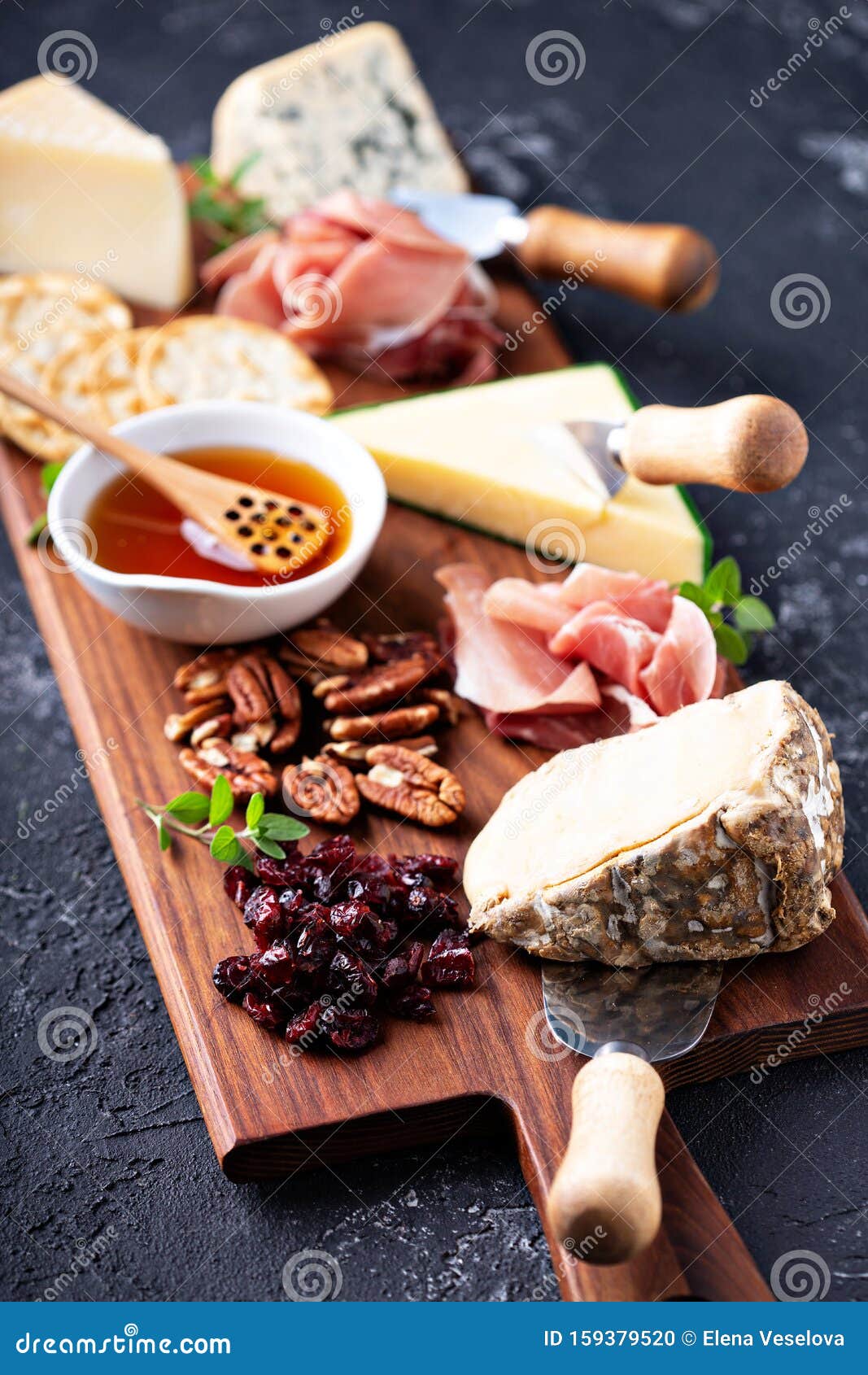 Cheese and snack board stock photo. Image of dairy, cheese - 159379520