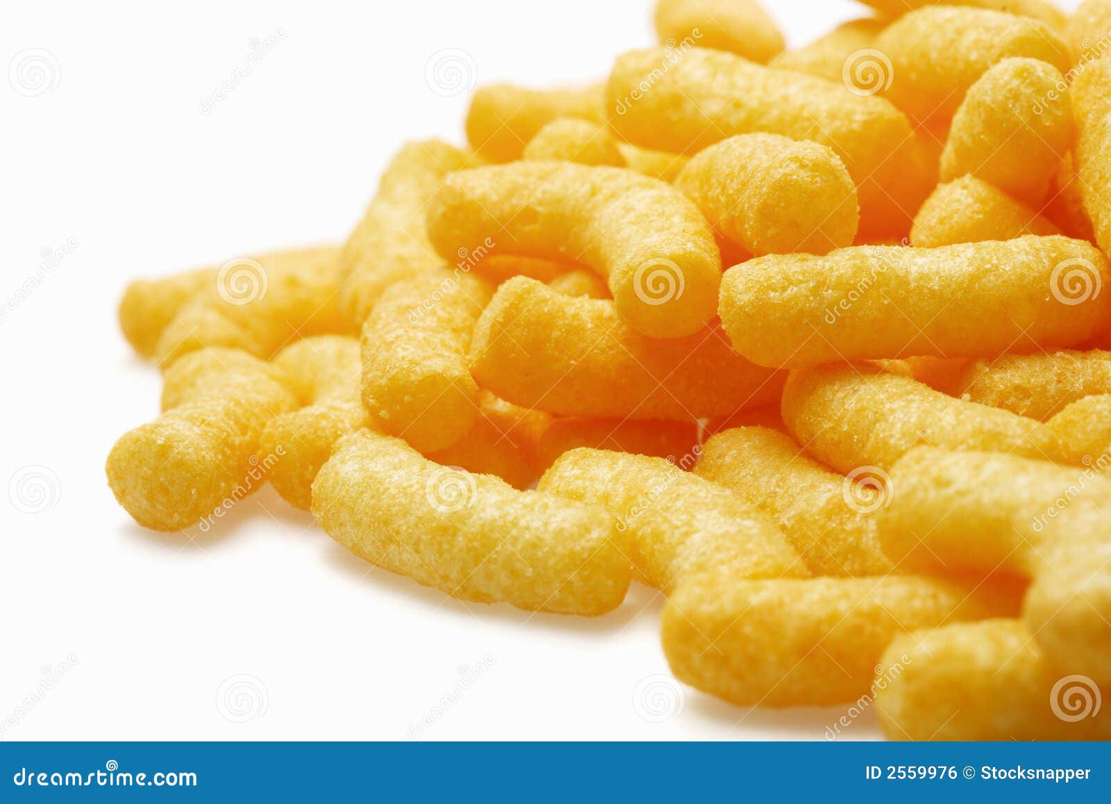 Cheese snacks stock photo. Image of food, isolated, cheesy - 2559976