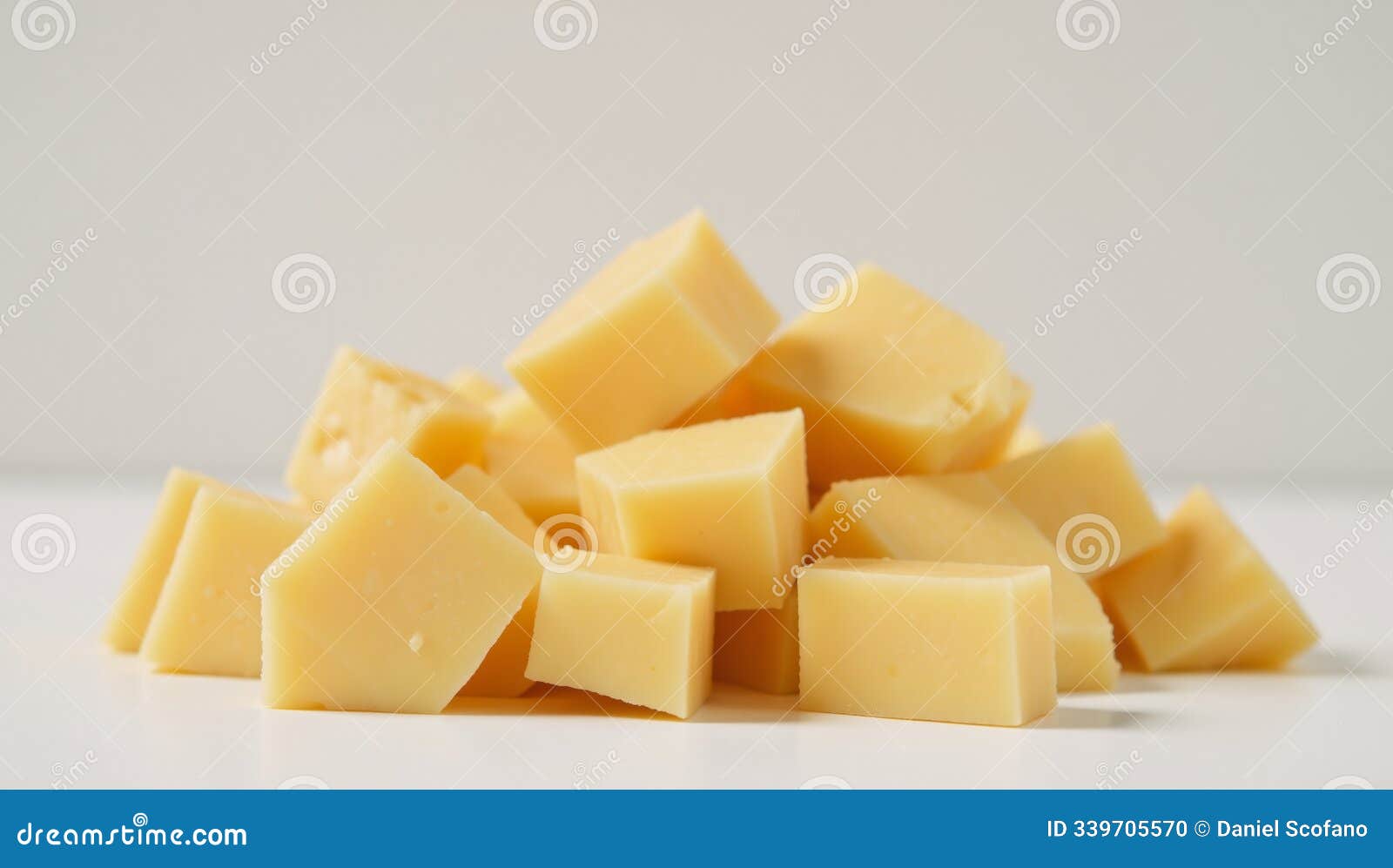 Cheese Stack Viewed from Above on a Plain Backdrop Stock Illustration ...