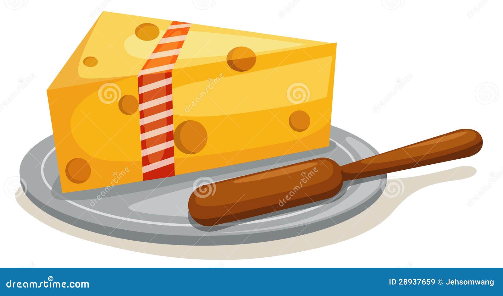 Cheese with stick stock illustration. Illustration of cheese - 28937659