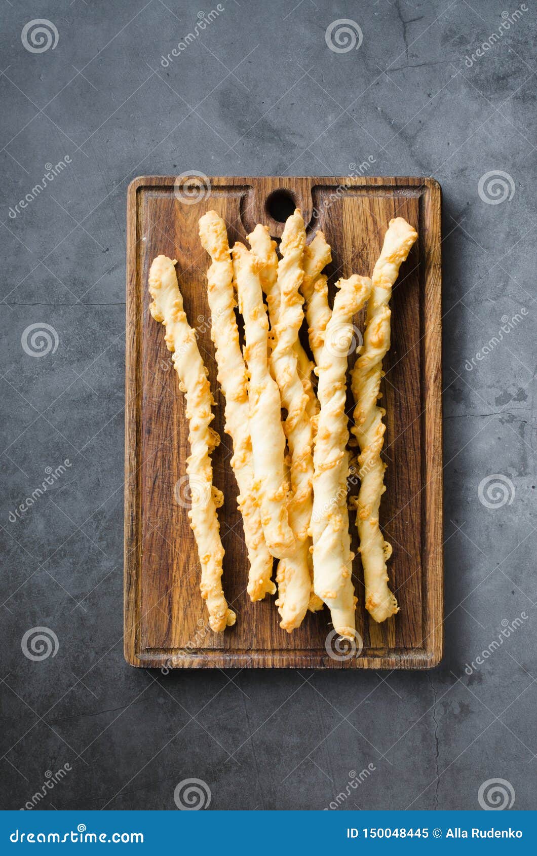 Cheese Stick. Breadsticks with Cheese on Dark Background. Concept for ...