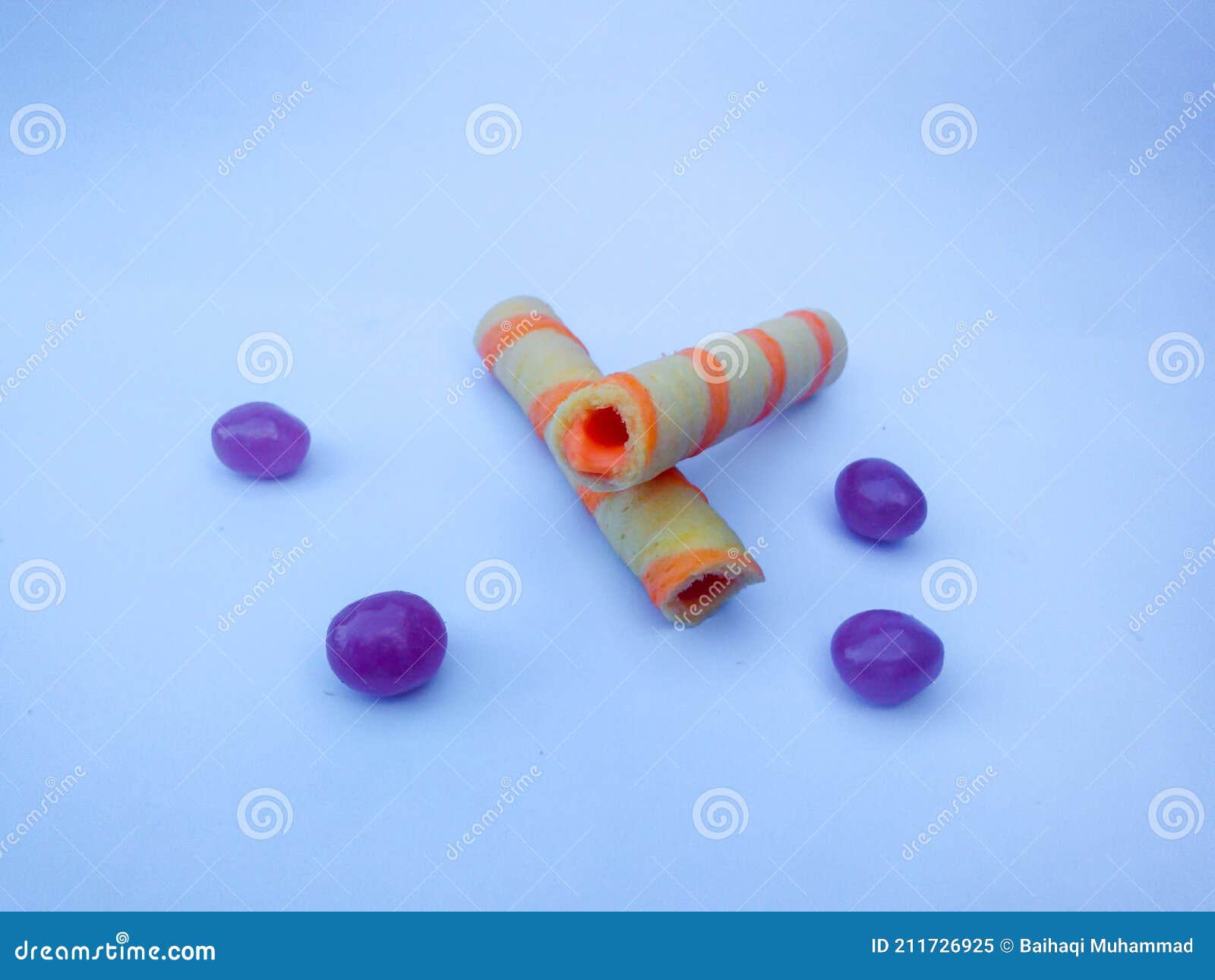 Cheese Stick Wafers with Chewy Candy Stock Image - Image of cheese ...