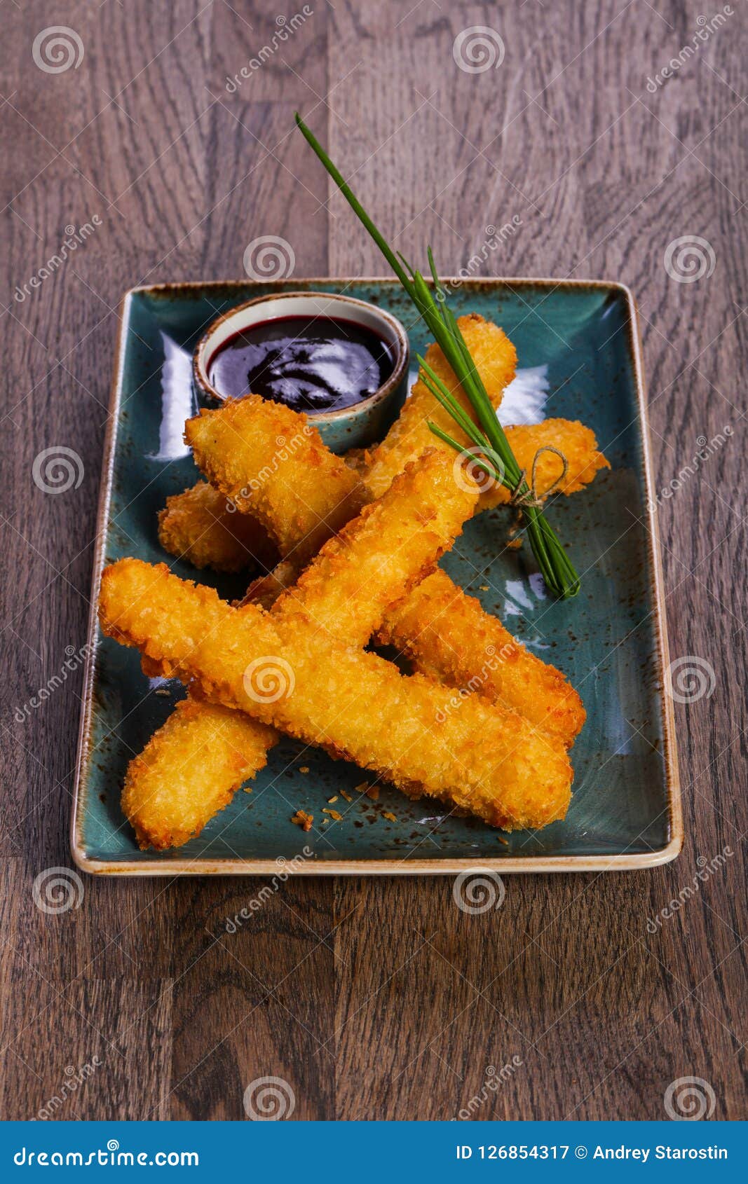 Cheese sticks with sauce stock image. Image of baked - 126854317