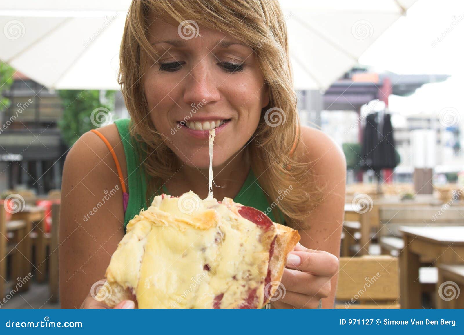 Cheese on a string stock image. Image of happy, people - 971127
