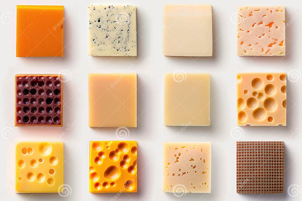 Cheese Texture Collection: Assorted Patterns and Backgrounds Stock ...