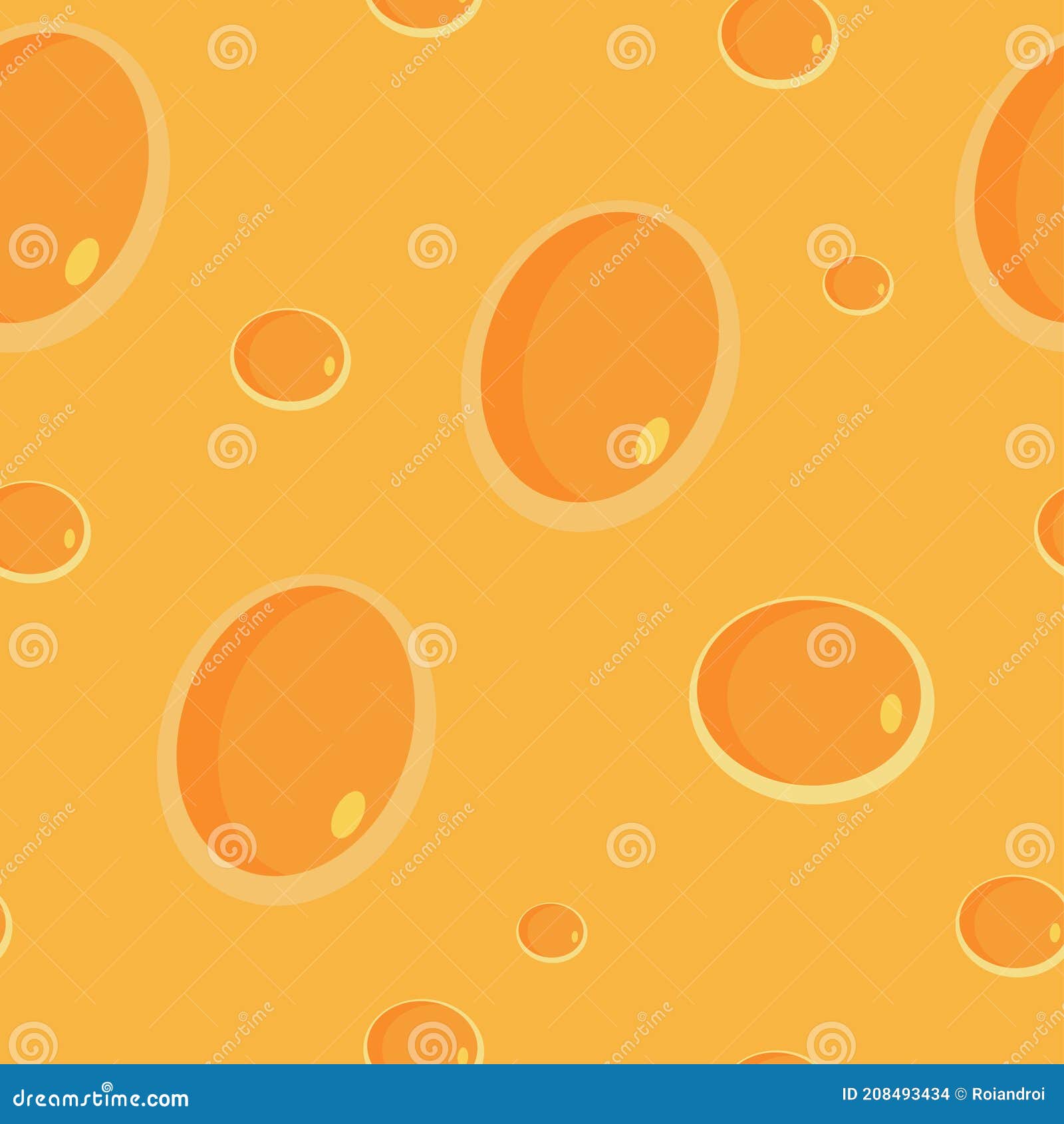 Cheese Texture Seamless Pattern. Vector Background Stock Vector ...
