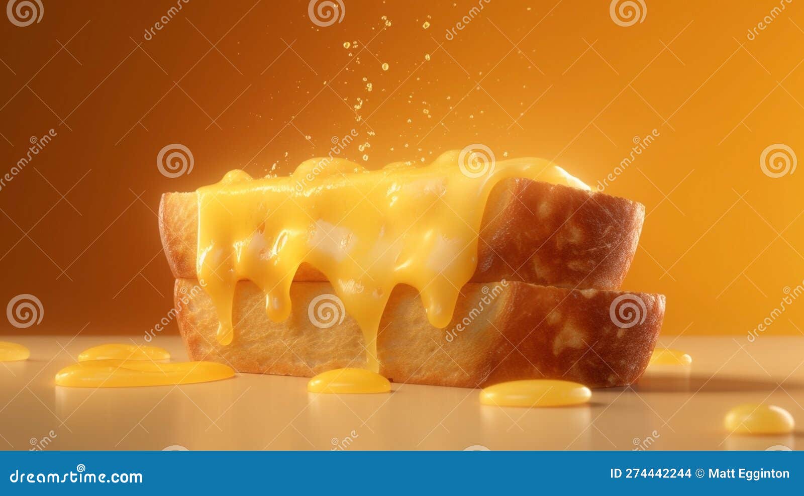 Cheese on toast stock illustration. Illustration of baked - 274442244