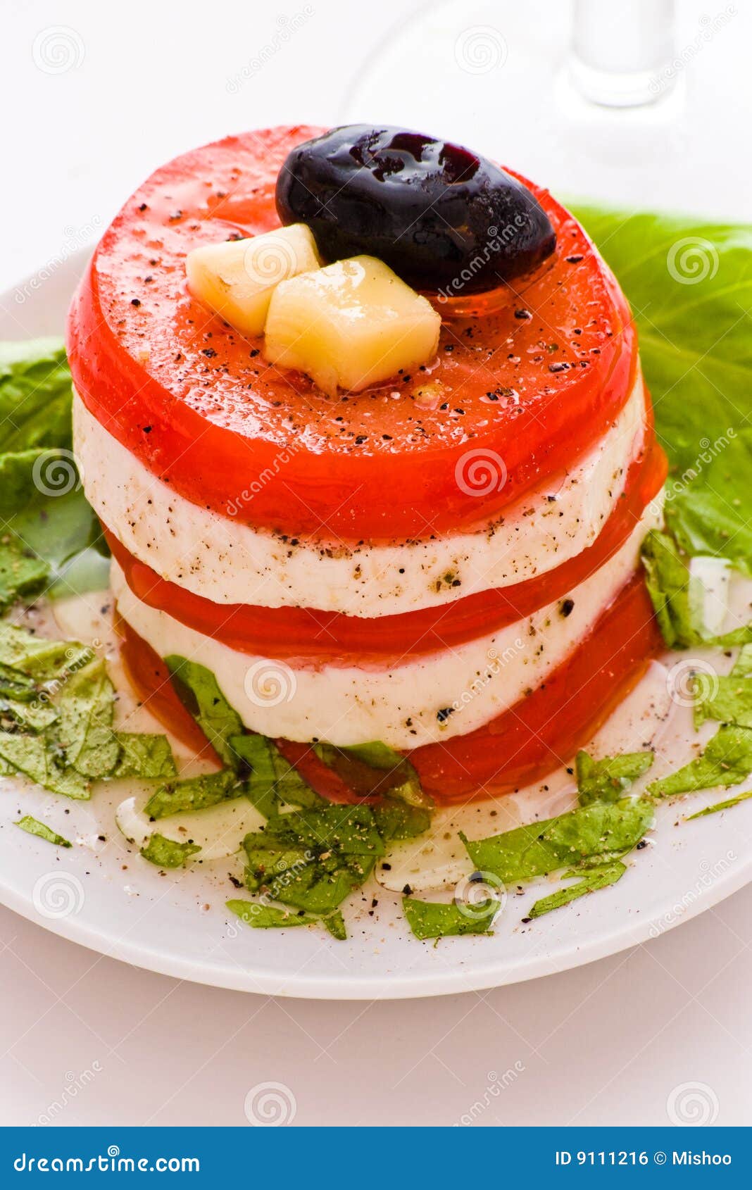Cheese and tomato stock photo. Image of cheese, slice - 9111216