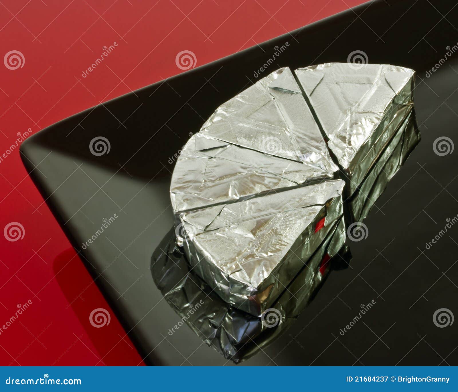 Cheese triangles on plate stock image. Image of close - 21684237