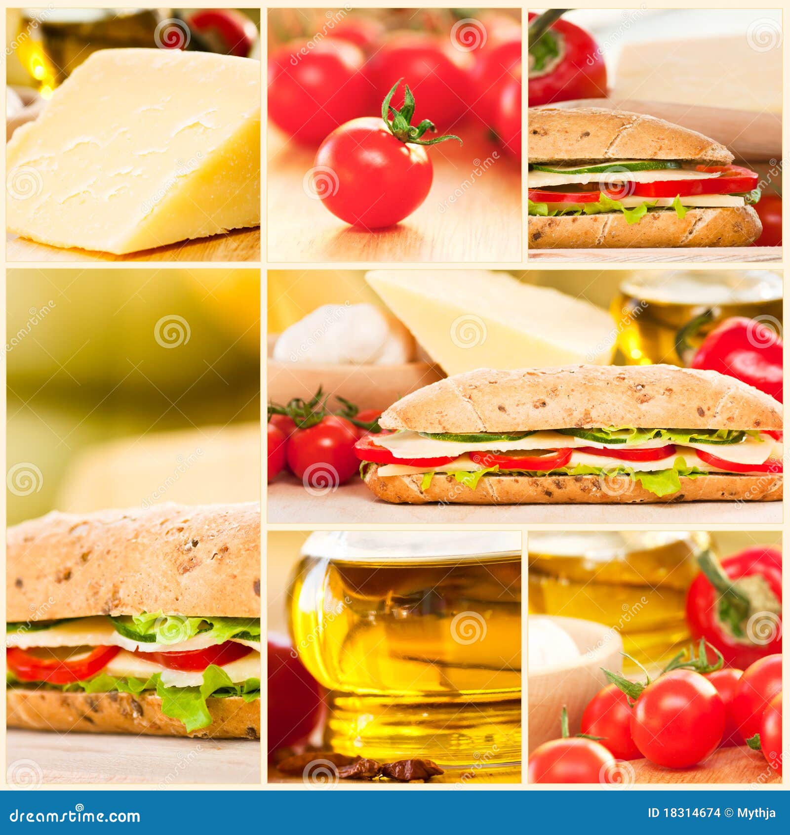 Sandwich Collage Royalty-Free Stock Photo | CartoonDealer.com #61545999