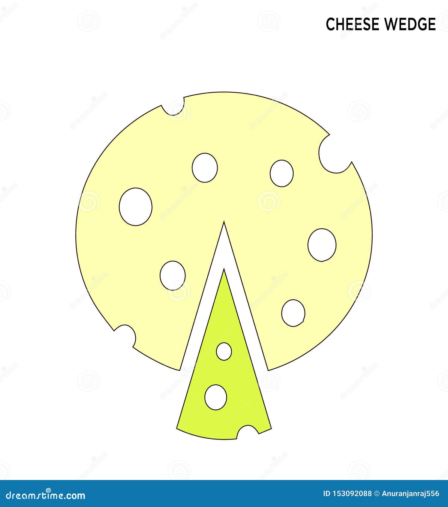Cheese Wedge Icon Editable Symbol Design Stock Vector - Illustration of ...