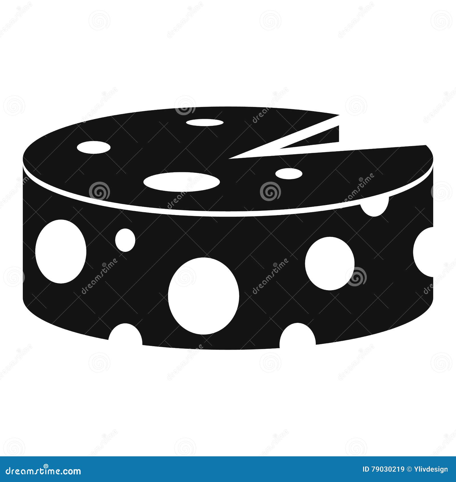 Cheese Wheel Icon, Simple Style Stock Vector - Illustration of italy ...