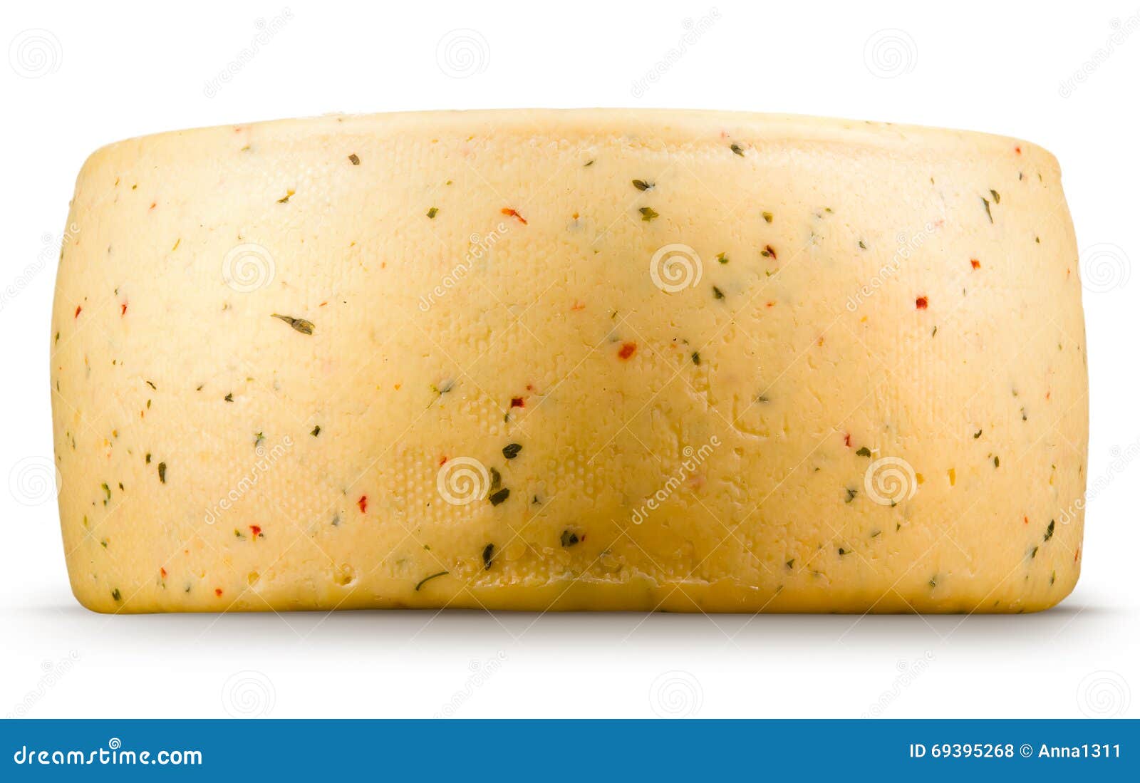 Cheese Wheel Isolated on White. Stock Photo - Image of yellow, head ...