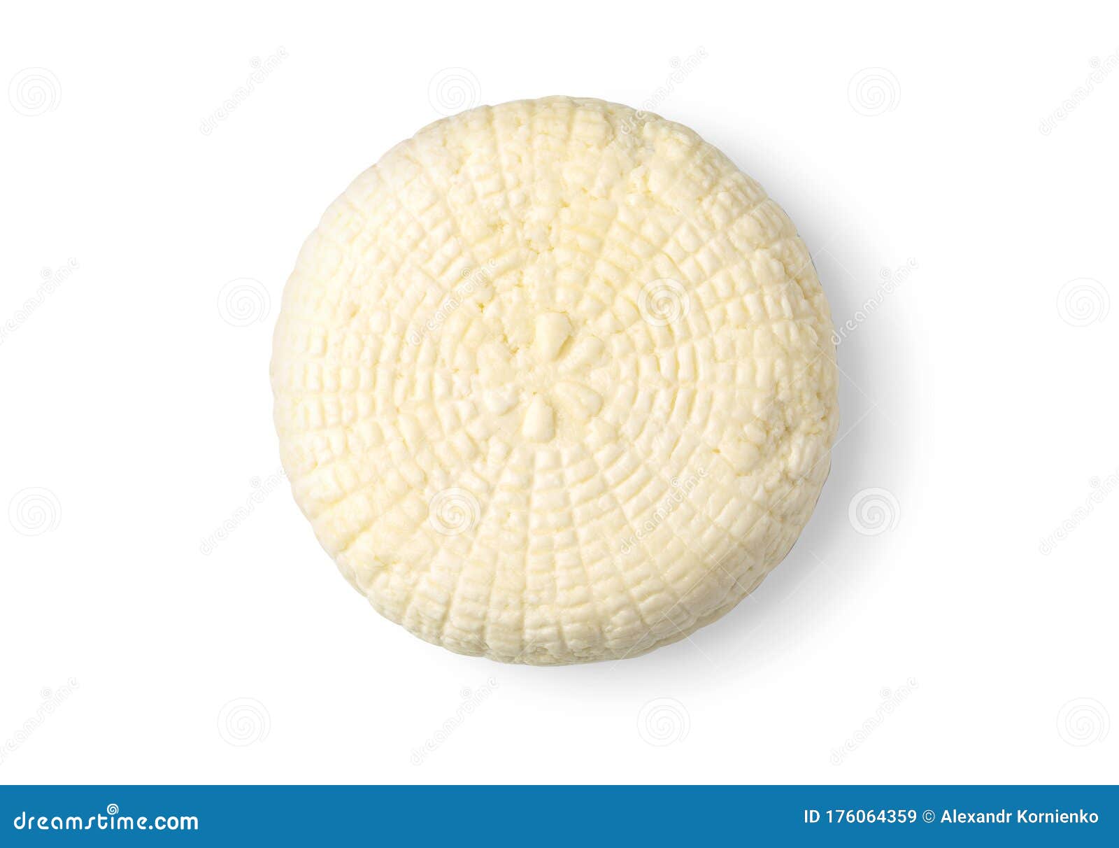 Cheese Wheel on White Background Isolated Stock Image - Image of ...