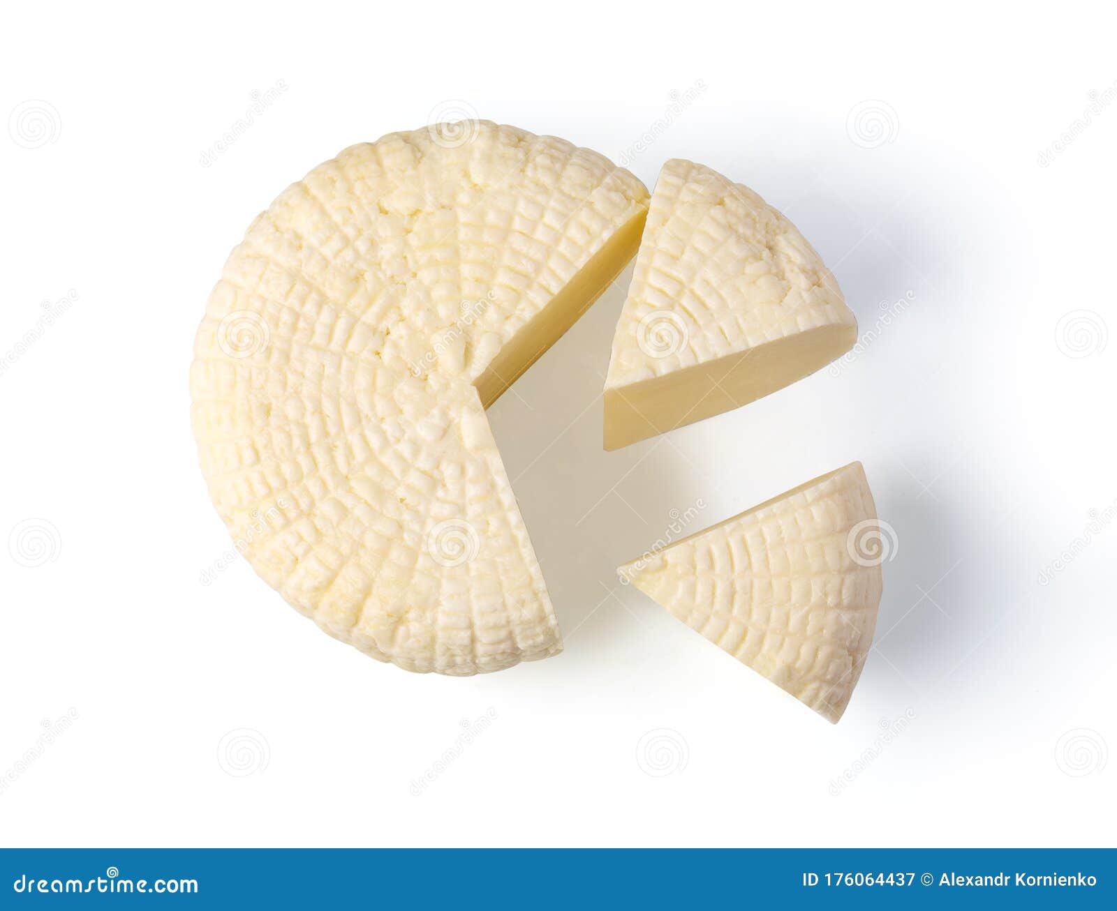 Cheese Wheel on White Background Isolated Stock Image - Image of ...