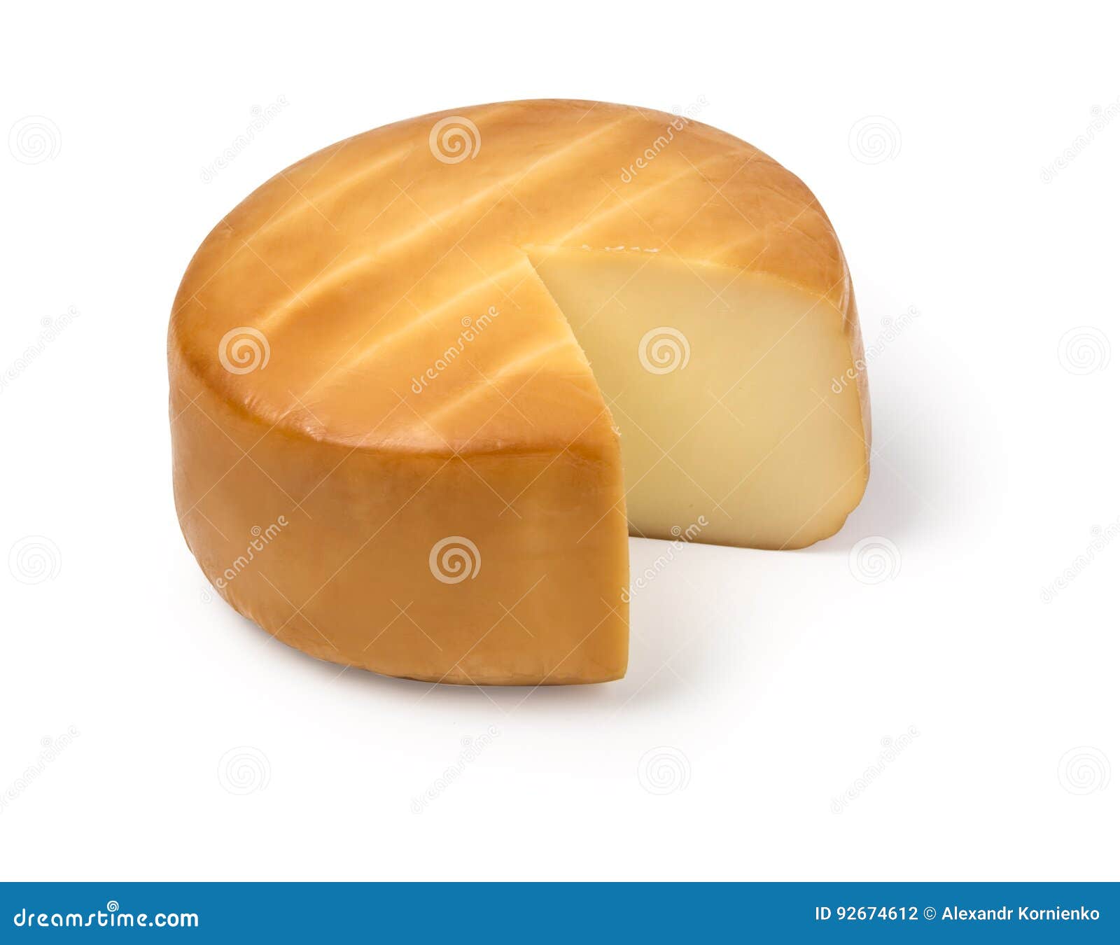 Cheese Wheel on White Background Stock Photo - Image of white, hard ...