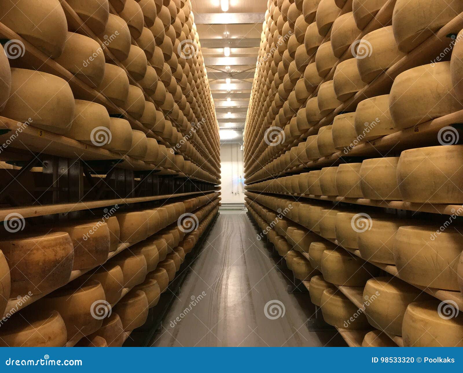 Cheese Wheels, Different Sorts, At The Farmers Market Royalty-Free ...