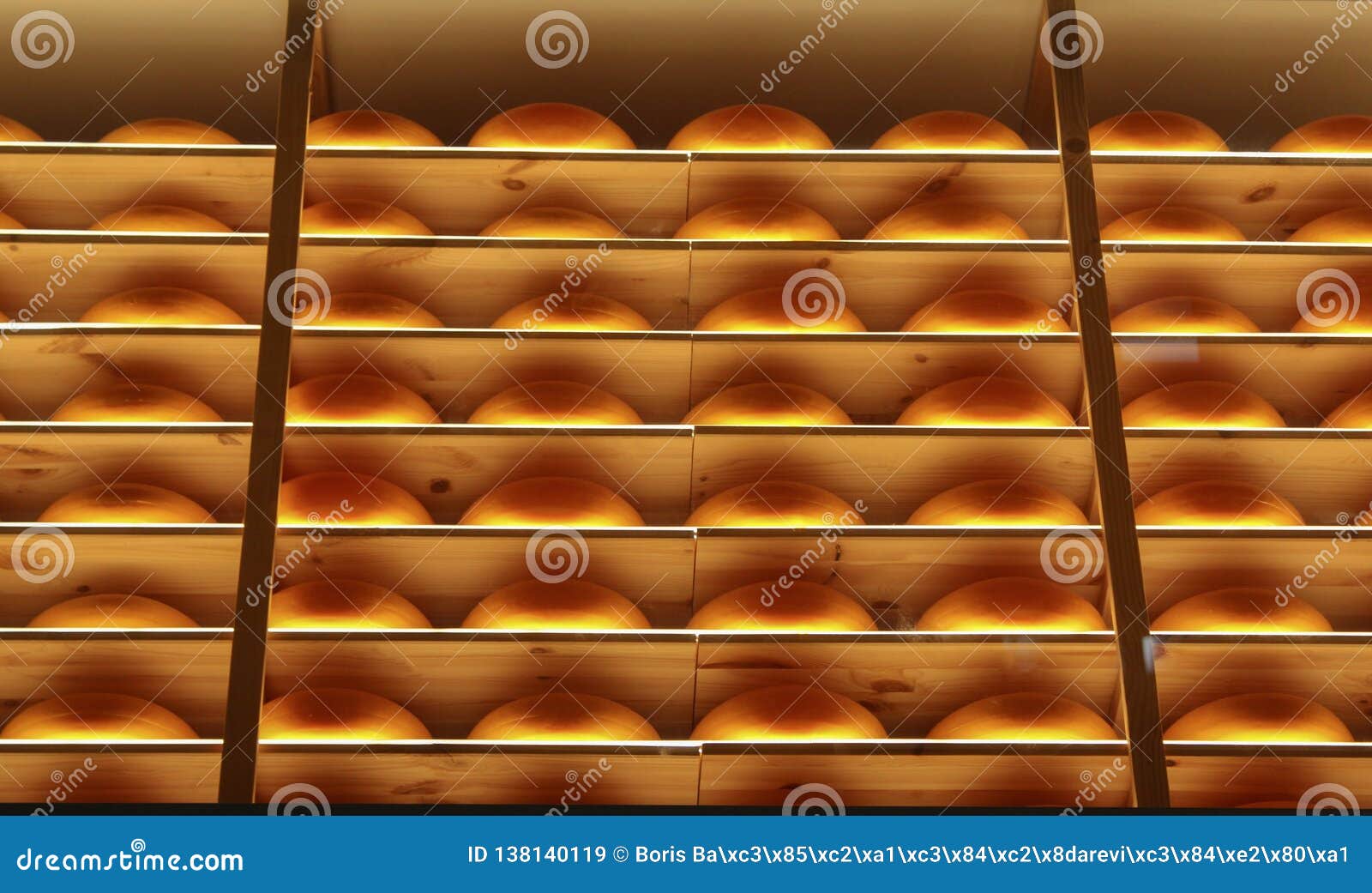 Cheese Wheels in Cheese Shop Window in Vienna Stock Image - Image of ...