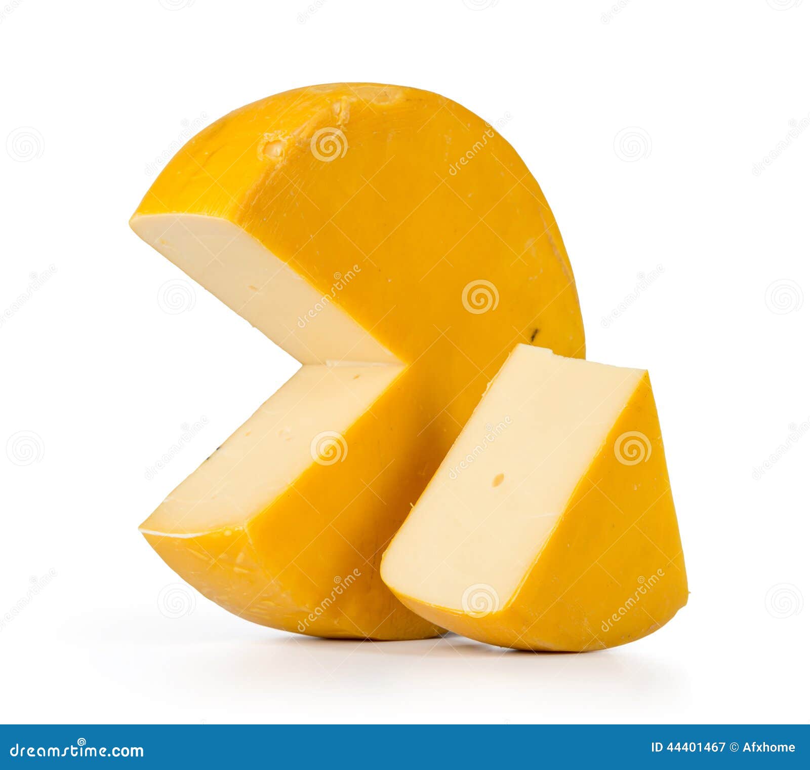 Cheese on White Background. Stock Image - Image of block, head: 44401467
