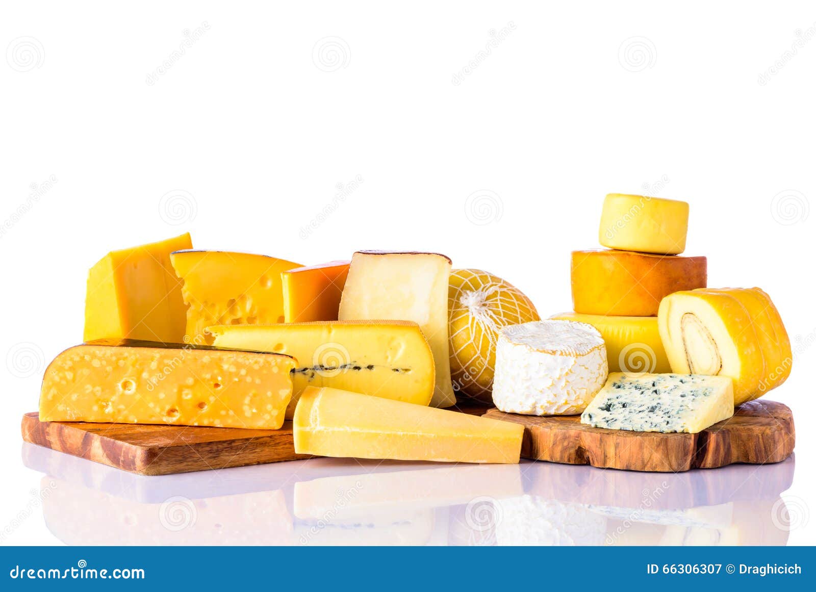 Cheese on White Background stock image. Image of dairy - 66306307