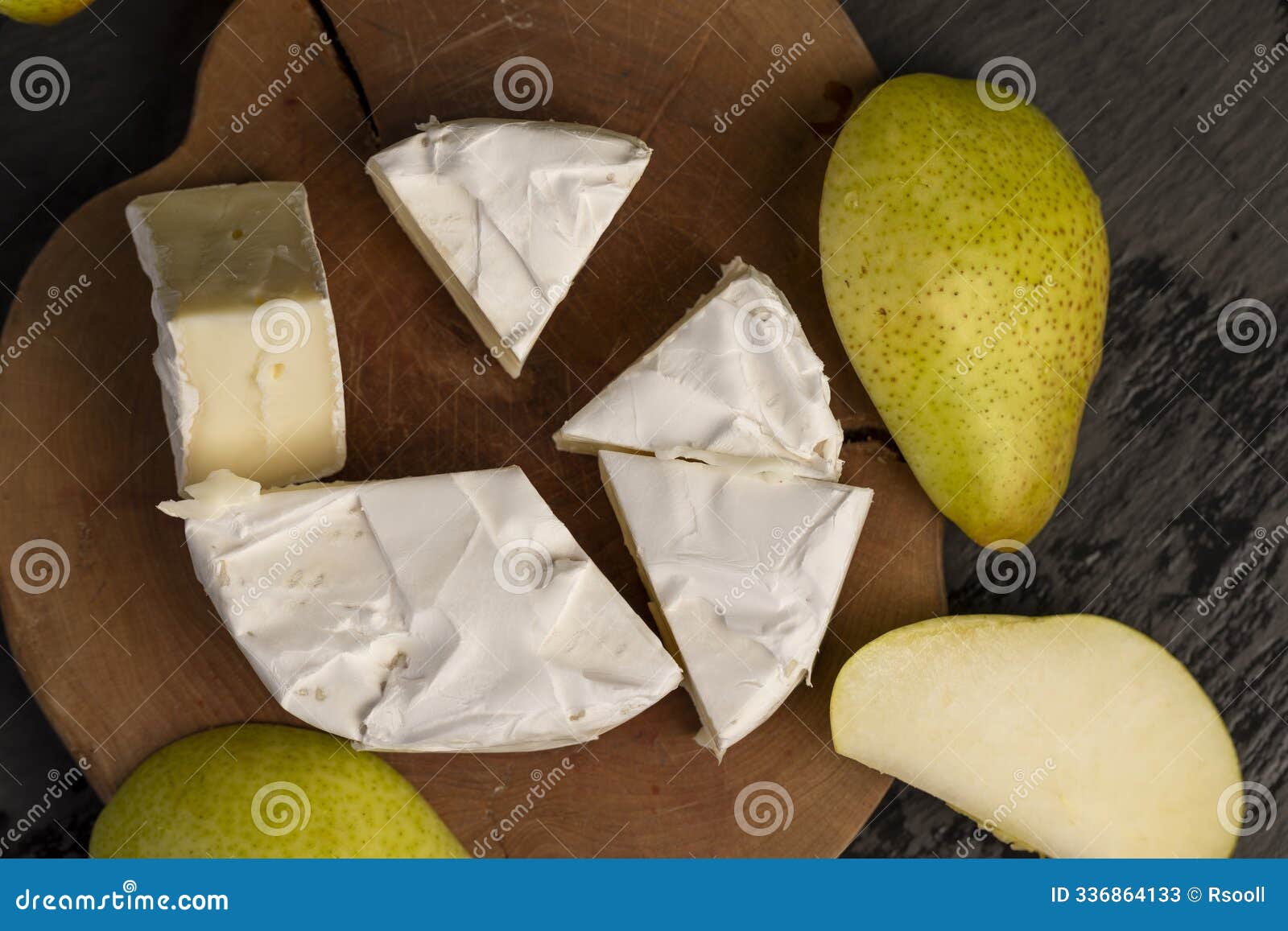 Soft Processed Cheese with Edible White Mold Stock Image - Image of ...