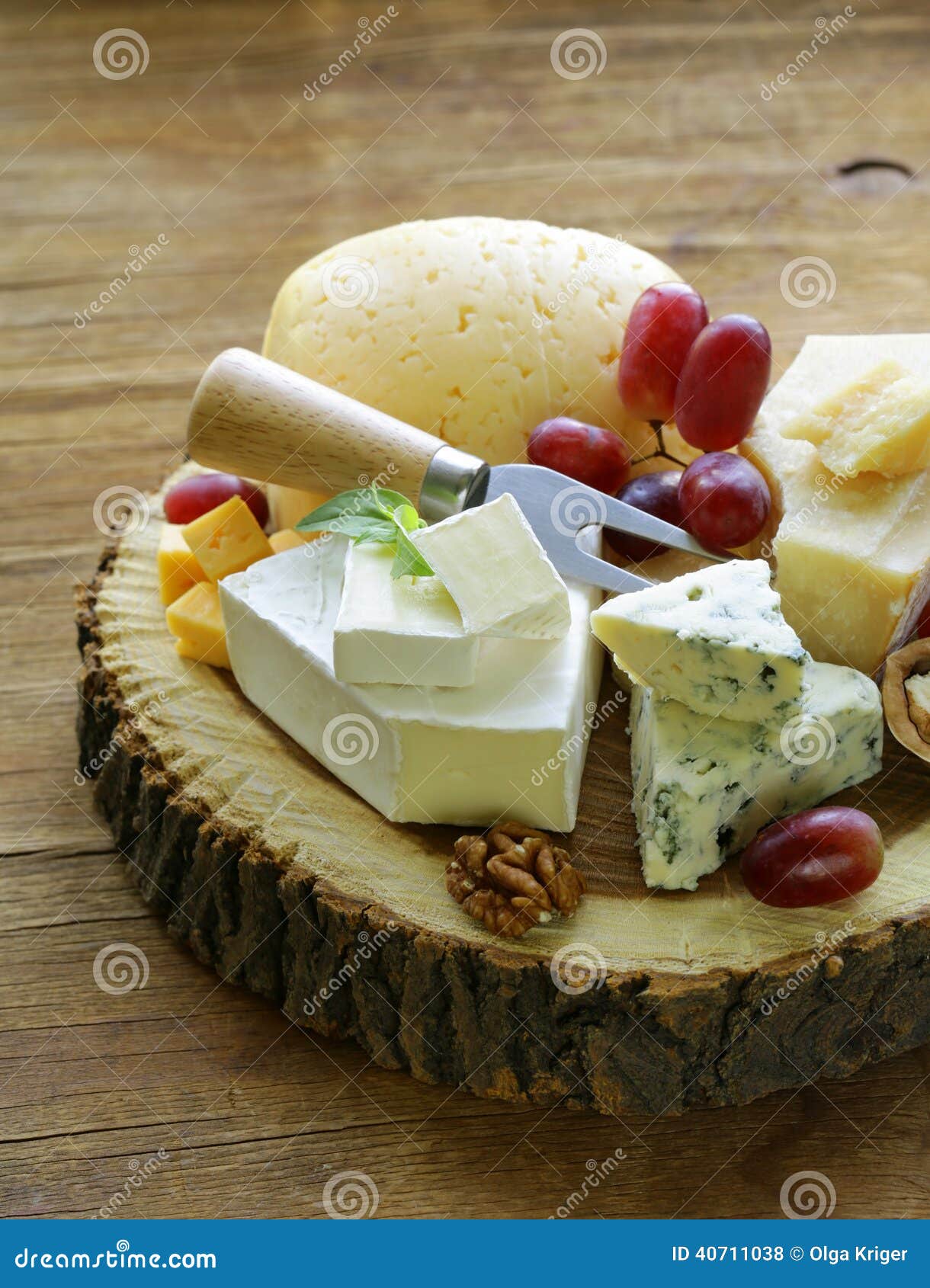 Cheeseboard with Assorted Cheeses Stock Photo - Image of brie, plate ...
