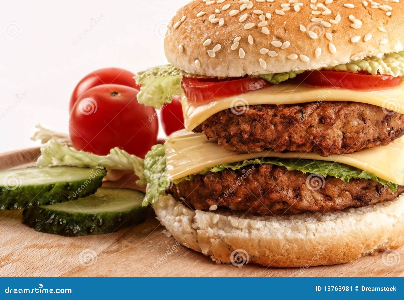 Cheeseburger stock image. Image of object, isolated, fast - 13763981