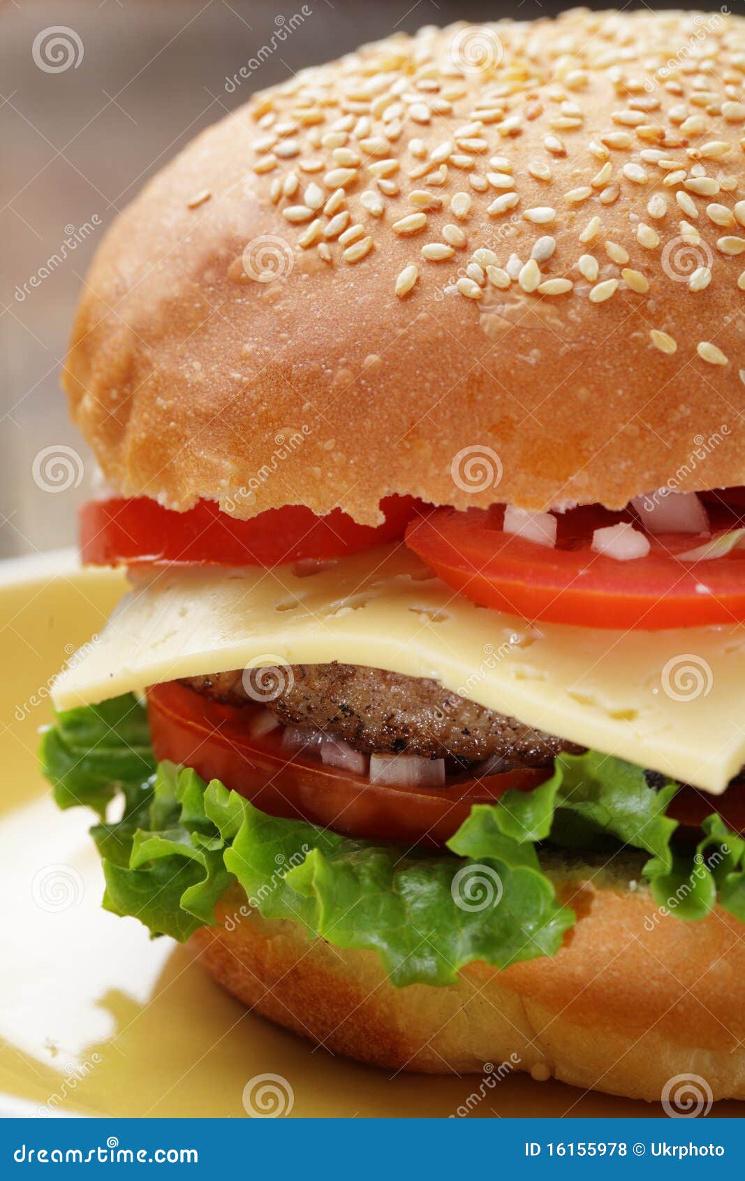 Cheeseburger stock photo. Image of slice, unhealthy, organic - 16155978