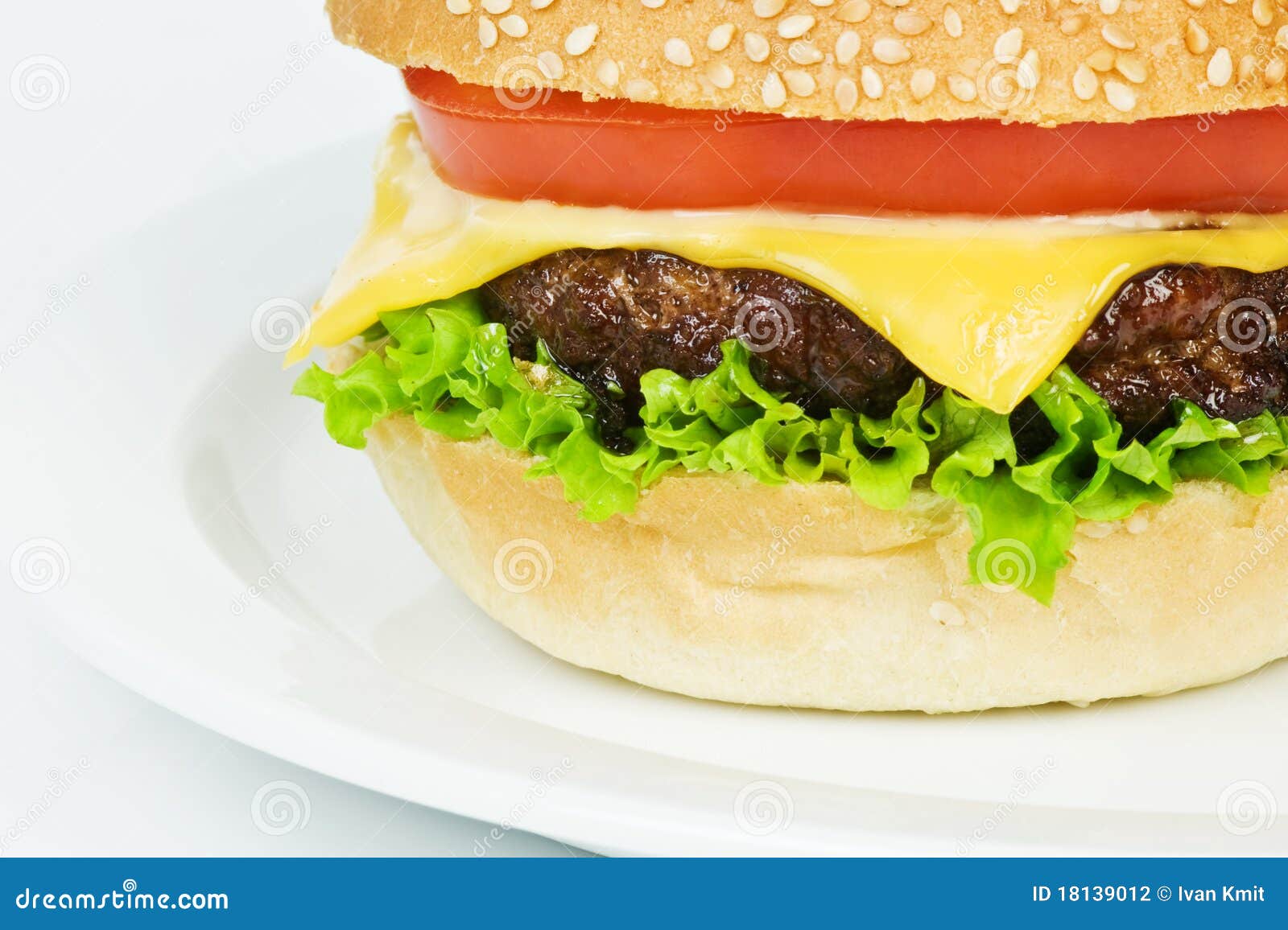 Cheeseburger stock photo. Image of ripe, grilled, isolated - 18139012