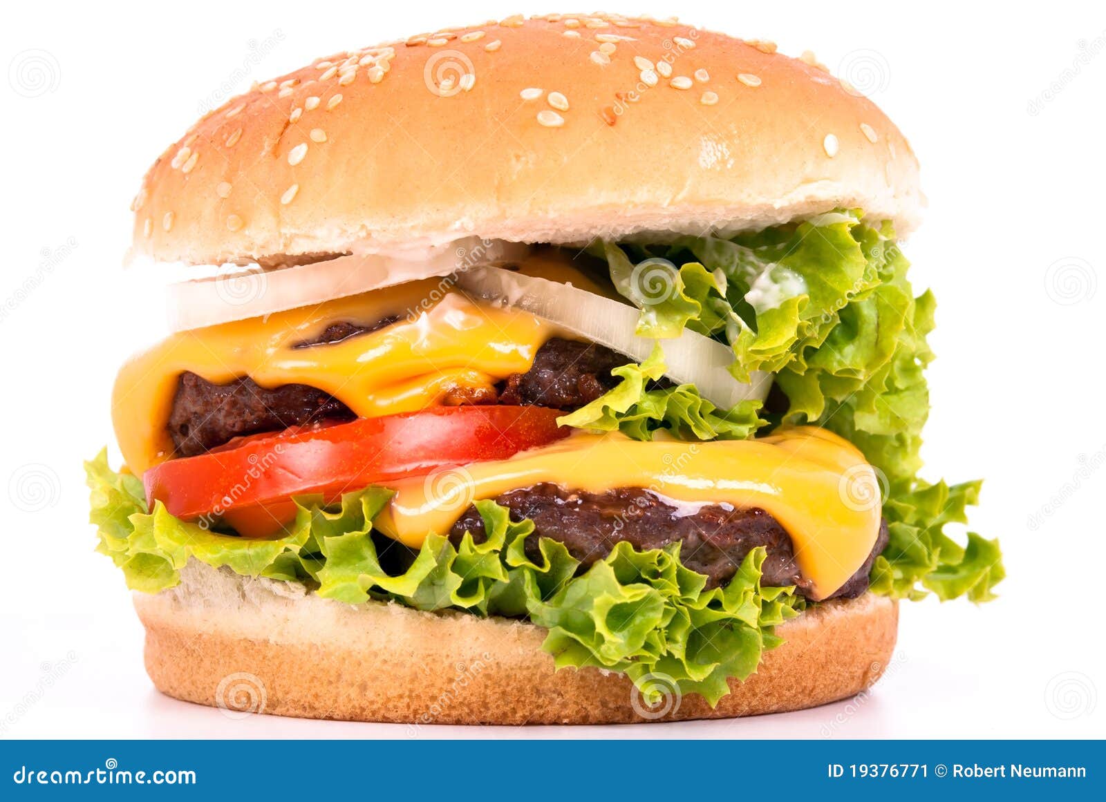 Cheeseburger stock image. Image of calories, beef, grill - 19376771